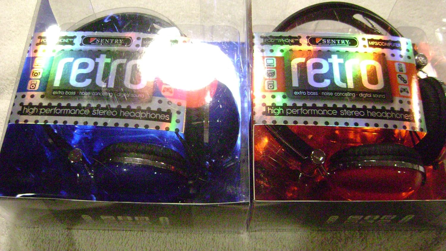 Amazon.com: Sentry Retro High Performance Headphones Color Varies ...