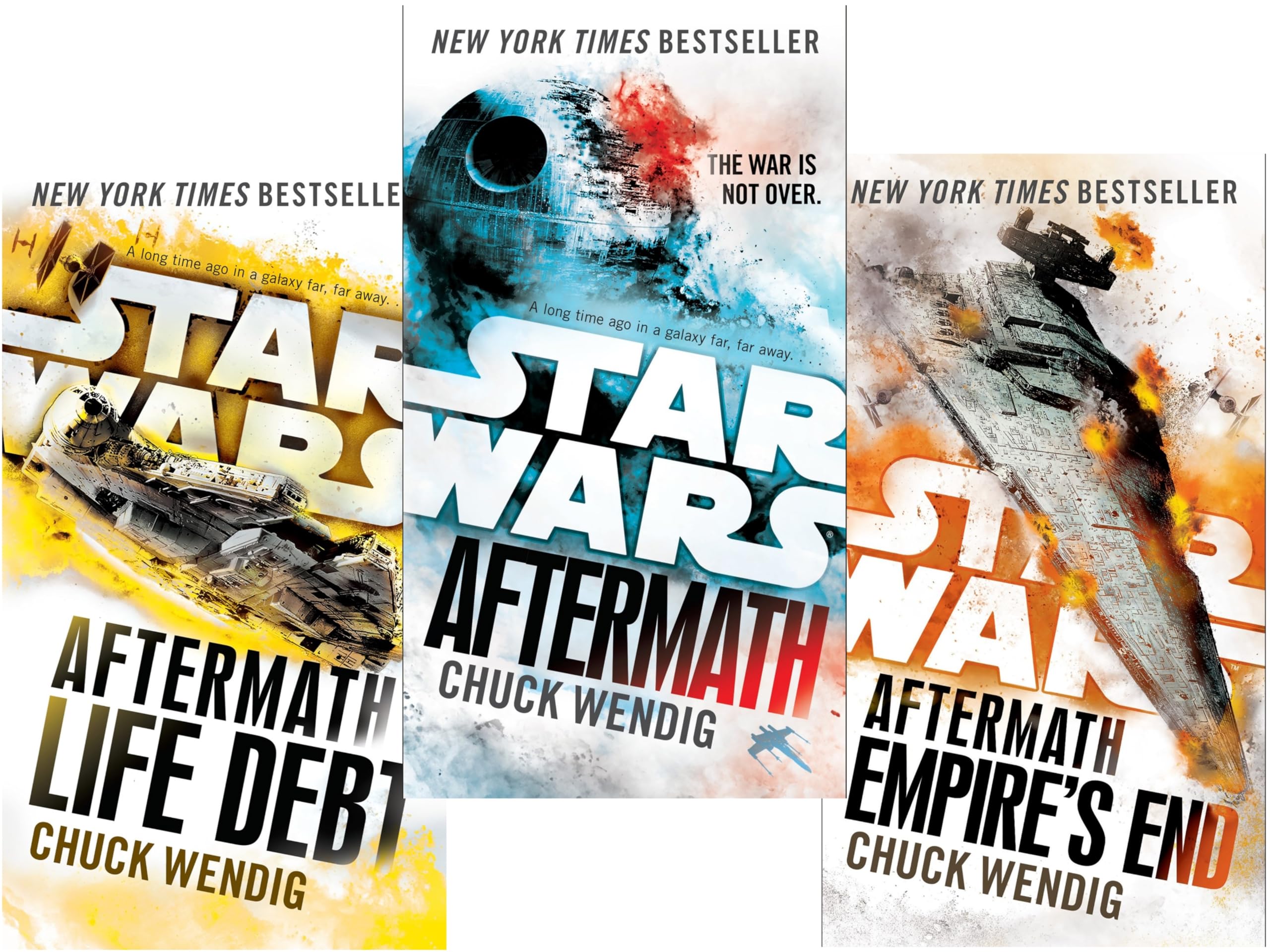 Star Wars Aftermath Trilogy 3 Books Collection Set By Chuck Wendig (Aftermath, Life Debt ...