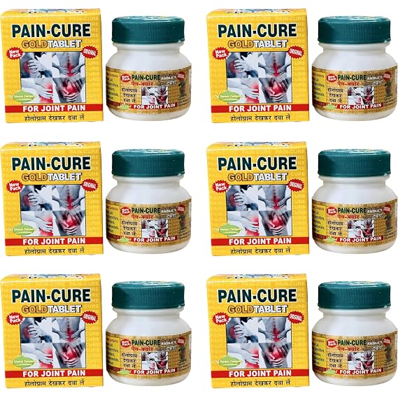 Pain Cure Gold Tablet for Joint Pain Relief, 40 Tablets, Original ...