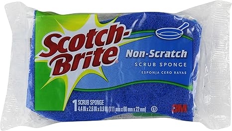 Amazon.com: Scotch-Brite 3M Non-Scratch Scrub Sponges - 18-Count ...