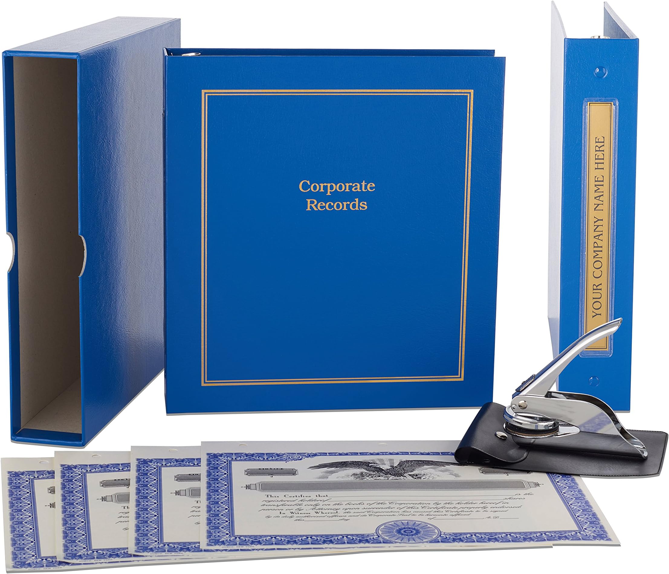 Amazon.com: Corporate Kit (Blue) - Binder, Slipcase, Minutes & Bylaws ...