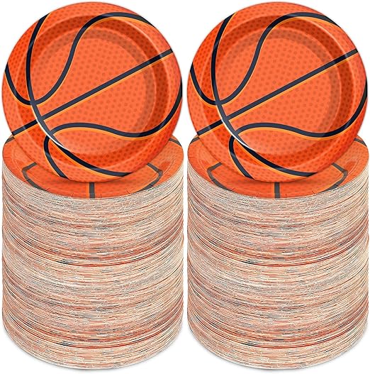 Amazon.com: OBUSATT 200Pcs Basketball Party Decorations Basketball ...