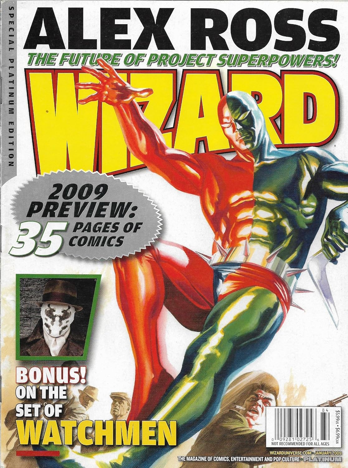 Watchmen l Alex Ross l Alan Moore l Spider-Man - January, 2009 Wizard ...