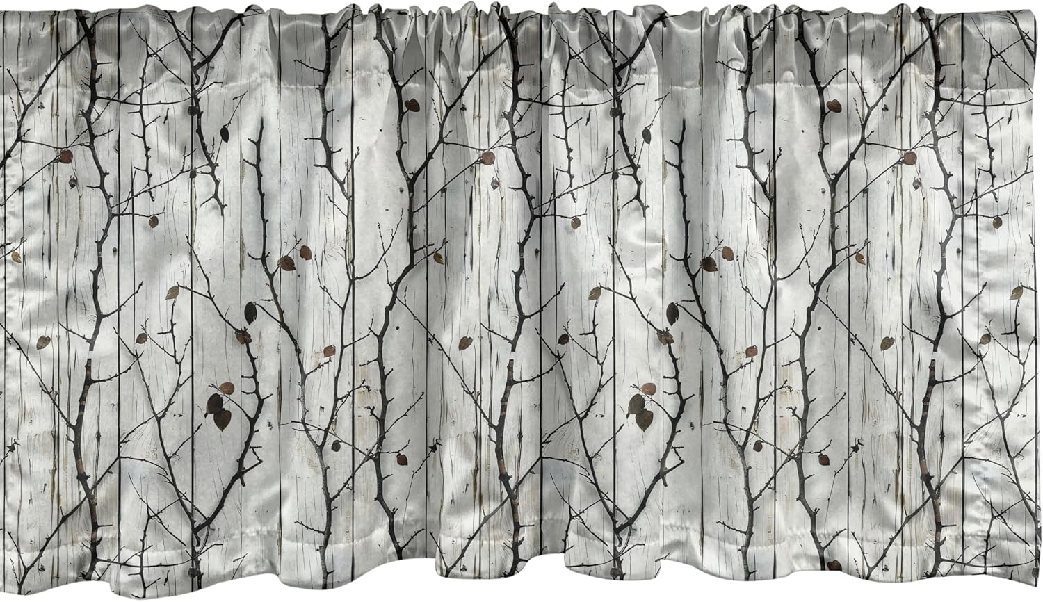 Amazon.com: Ambesonne Farmhouse Window Valance Pack of 2, Autumnal Thin ...