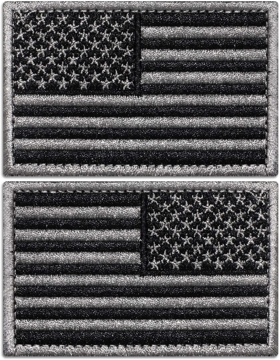 Amazon.com: Anley Tactical USA Flag Patches (2 Pack) Forward & Reversed ...