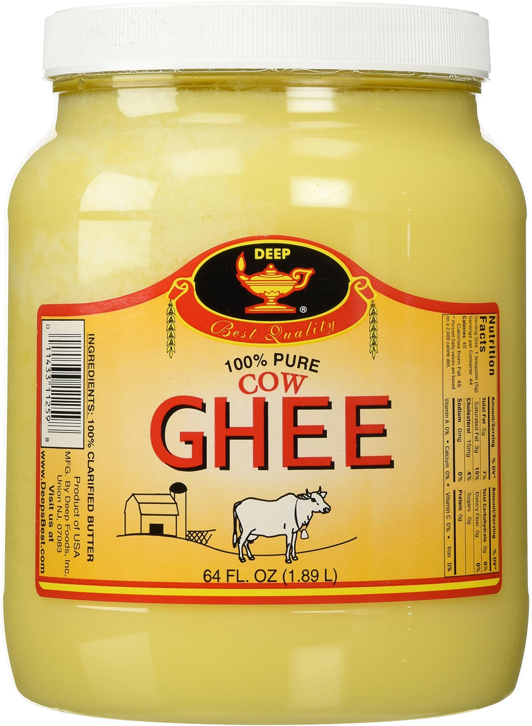 Amazon.com : Nanak Pure Desi Ghee, Clarified Butter, 14-Ounce Jar (Pack ...