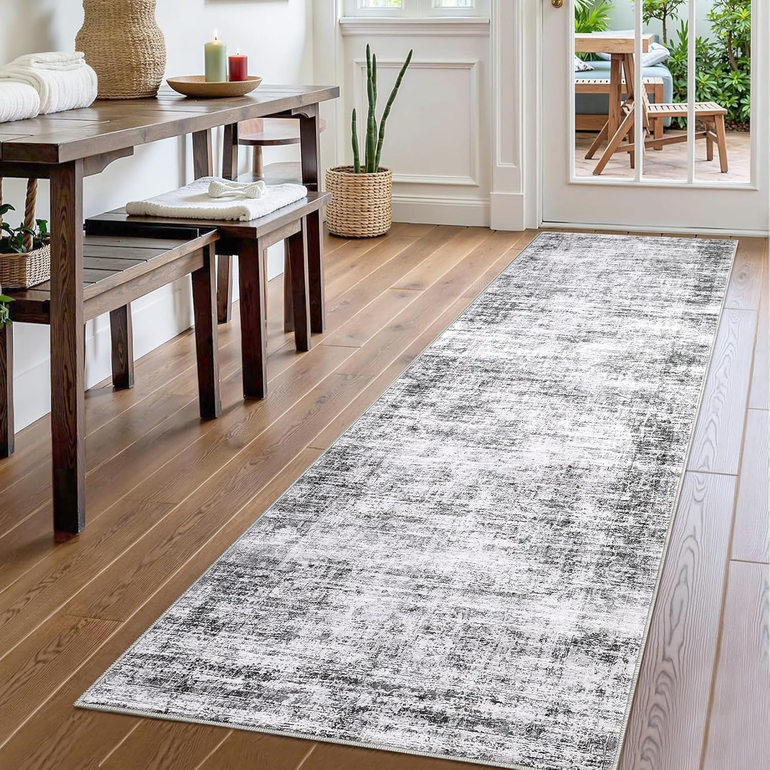 Amazon.com: Runner Rug 2x8, Soft Vintage Distressed Washable Rug ...