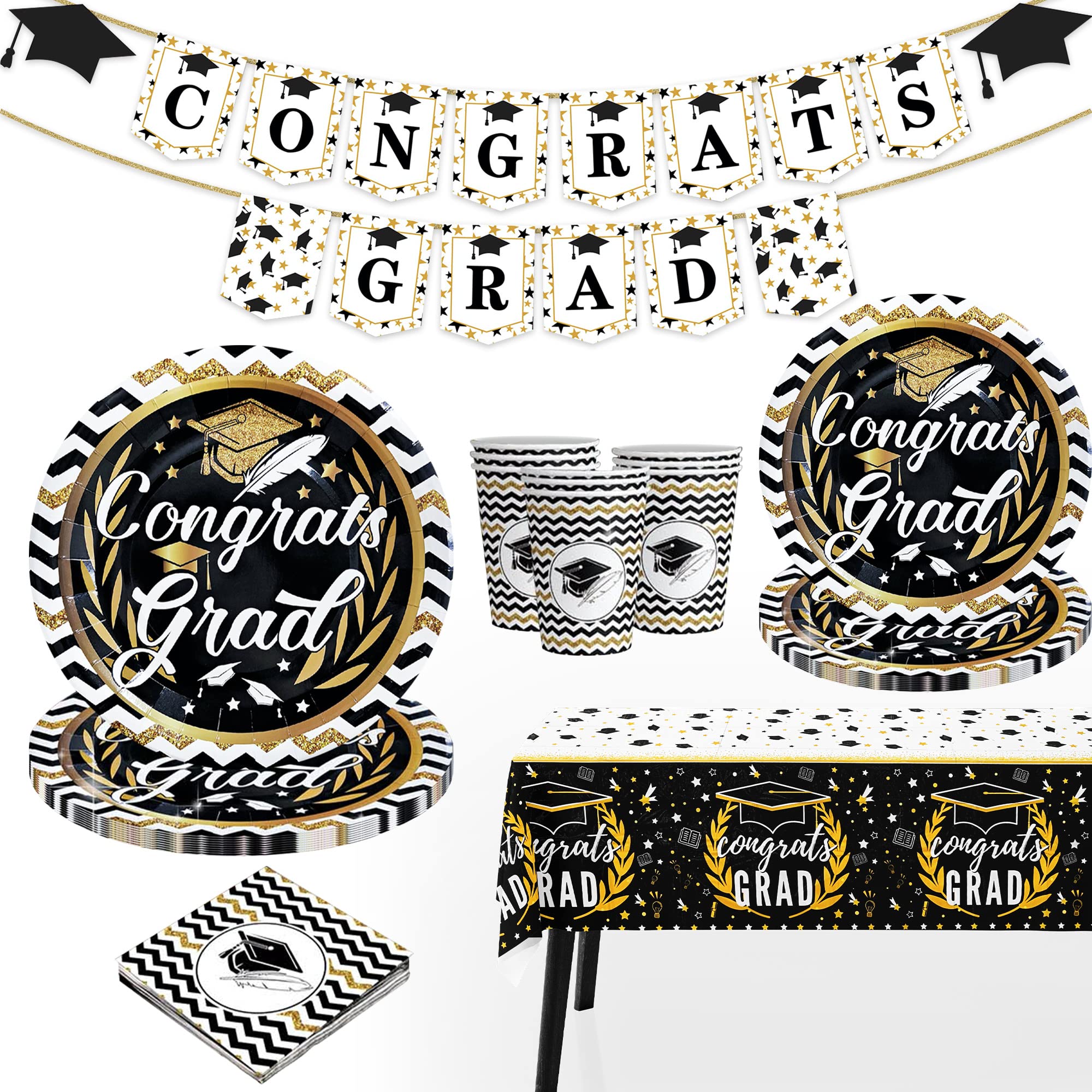 KatchOn, Congrats Grad Plates and Napkins - Set of 25 | Graduation ...