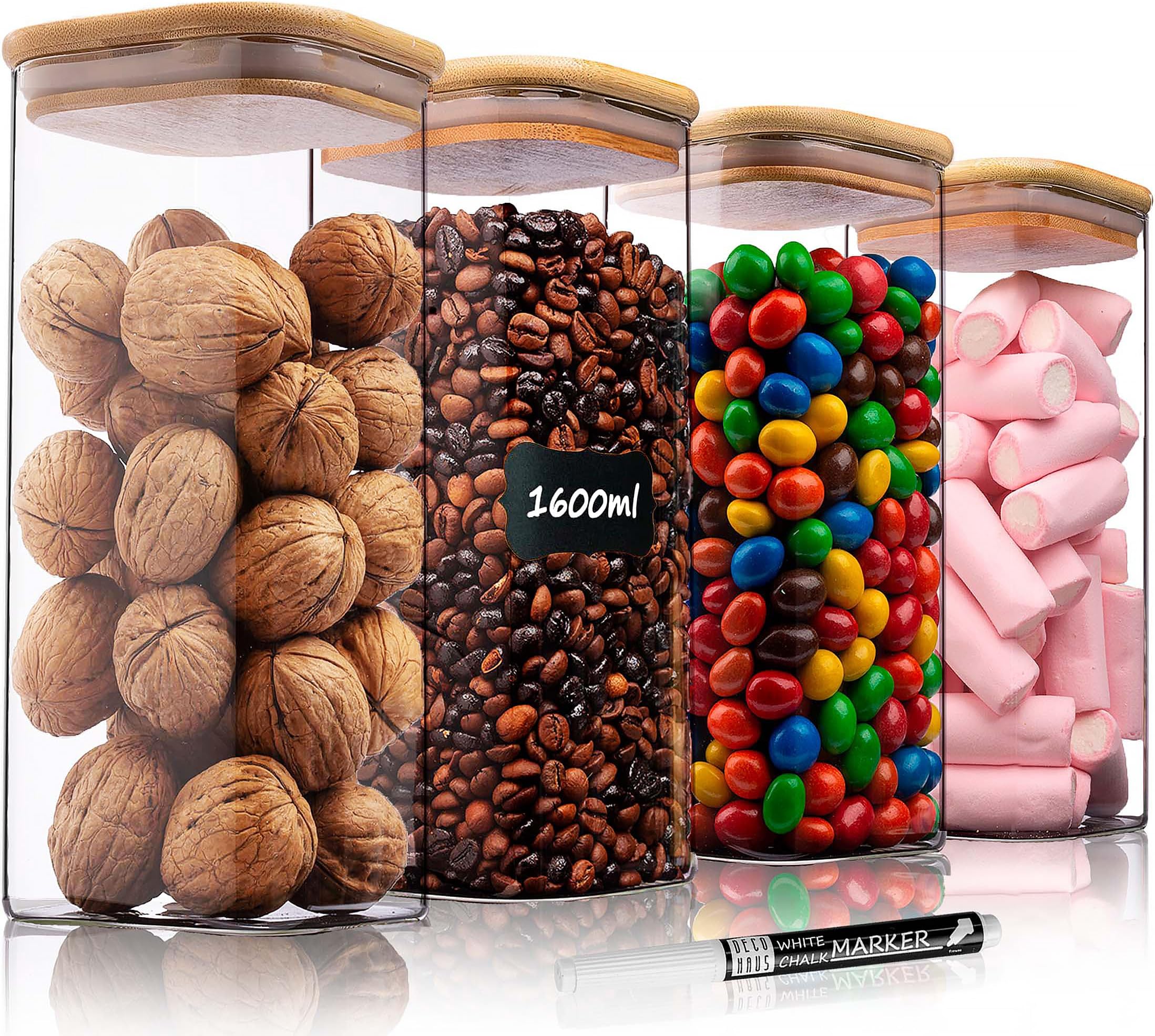 YUTUY Bocaux en Verre Lot de 12PCS,280ml Bocal en Verre avec Couvercle ...