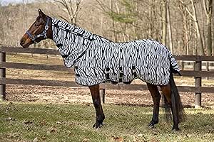 Amazon.com: TuffRider Comfy Plus Combo Fly Sheet 75 Zebra : Pet Supplies