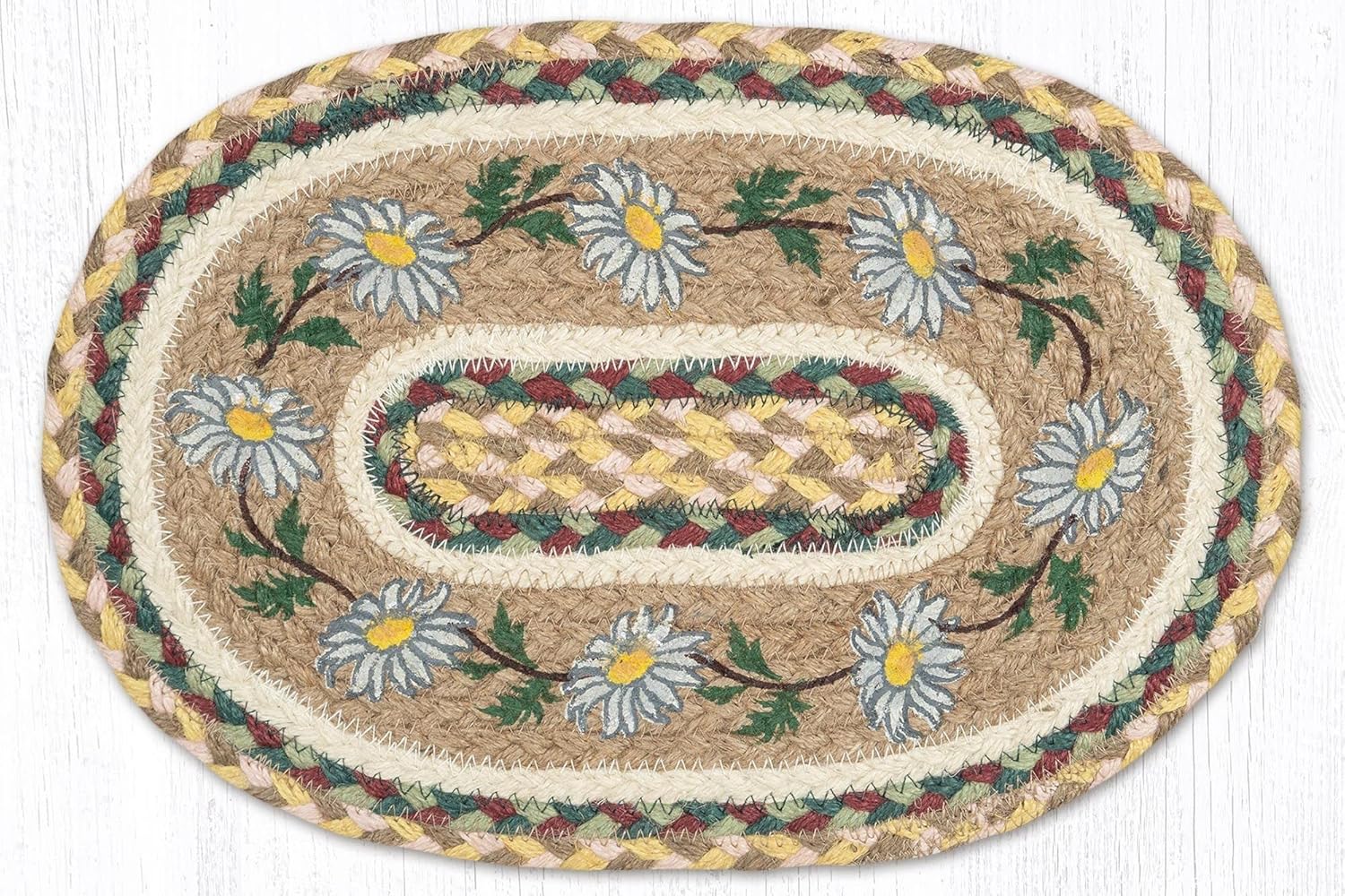 Amazon.com: MSP-653 Daisy Printed Oval Swatch 10"x15" : Home & Kitchen