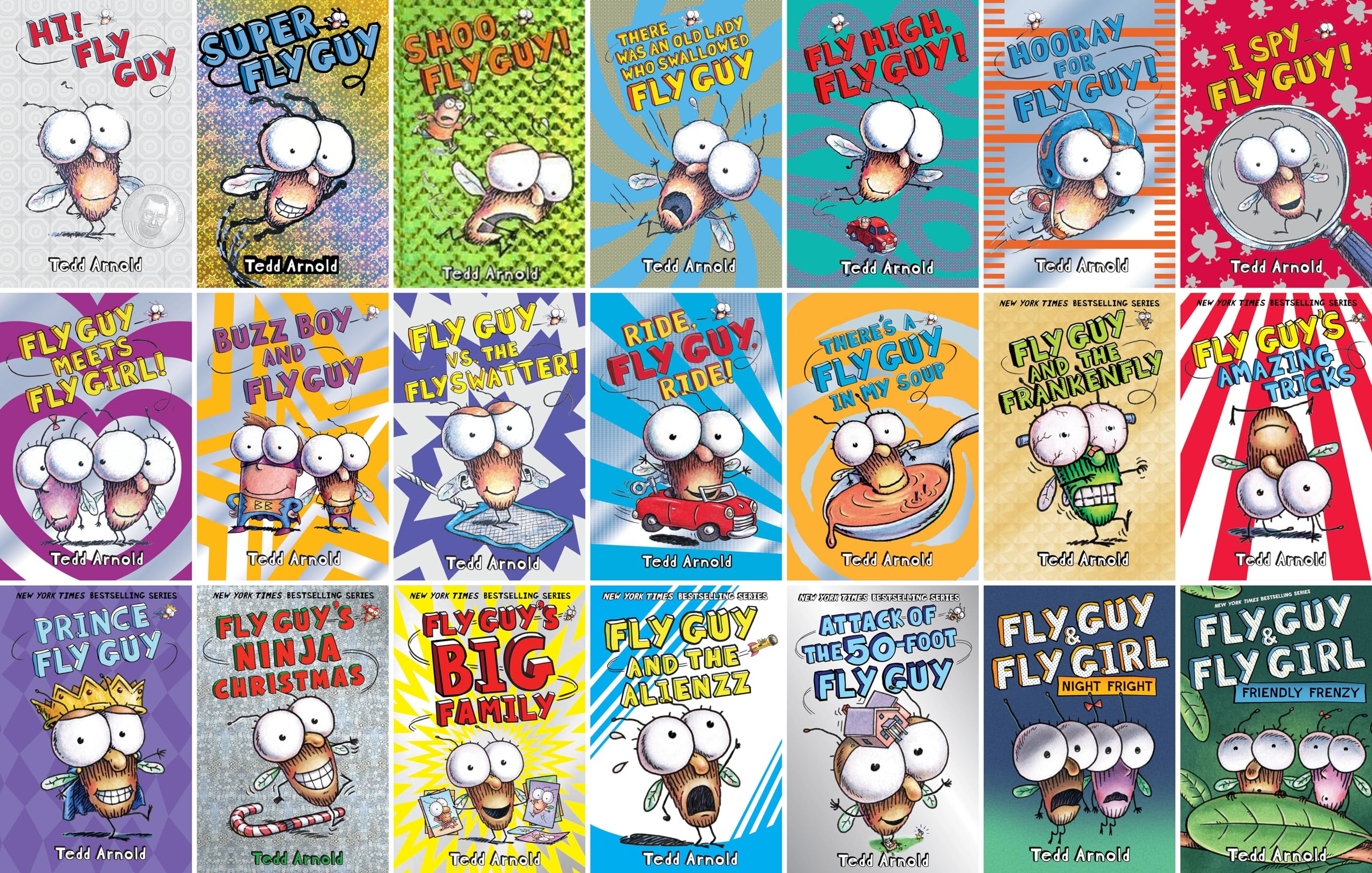 Fly Guy Series Complete Hardcover Collection (21 Books Set): Tedd ...