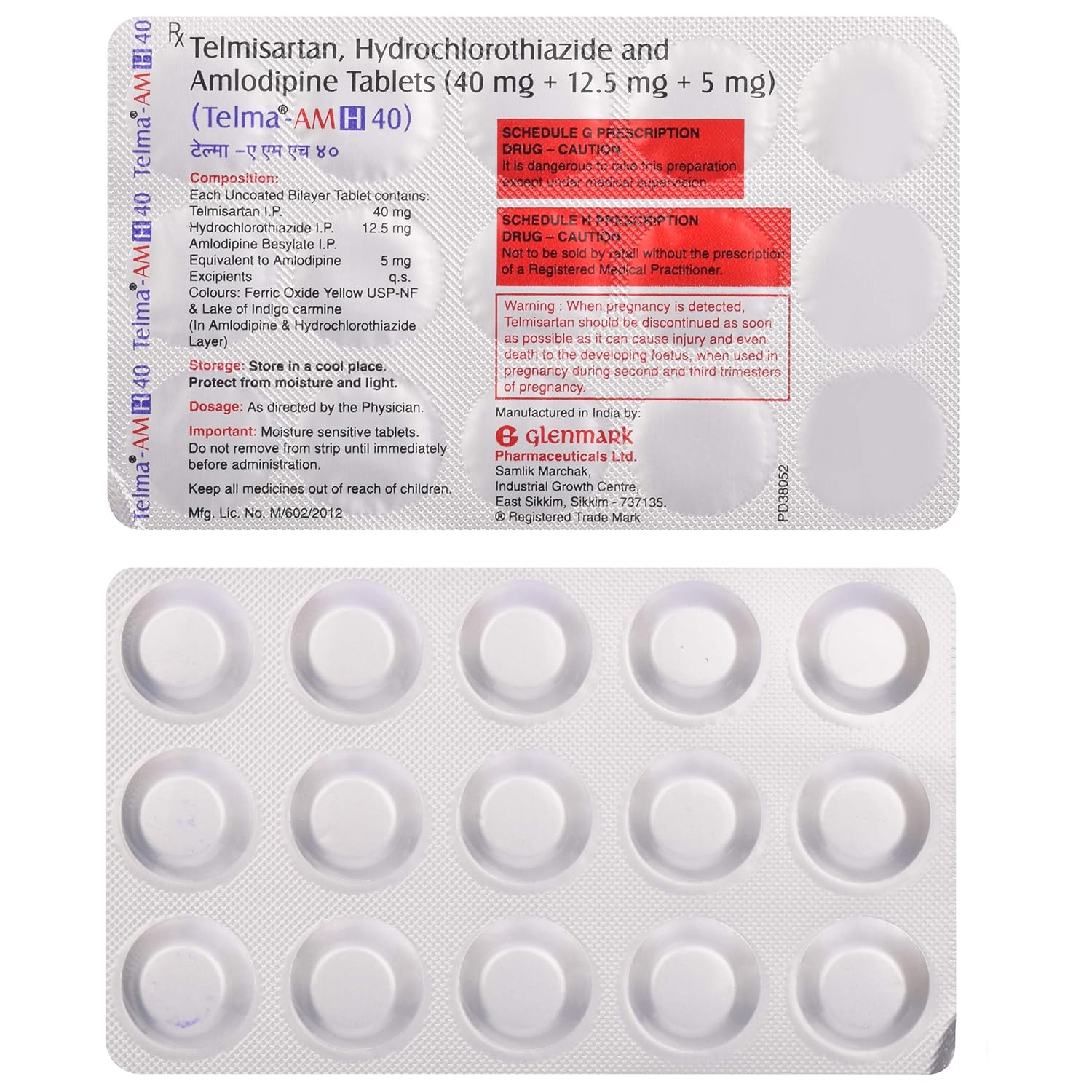 Telma - AM H 40 - Strip of 15 Tablets : Amazon.in: Health & Personal Care