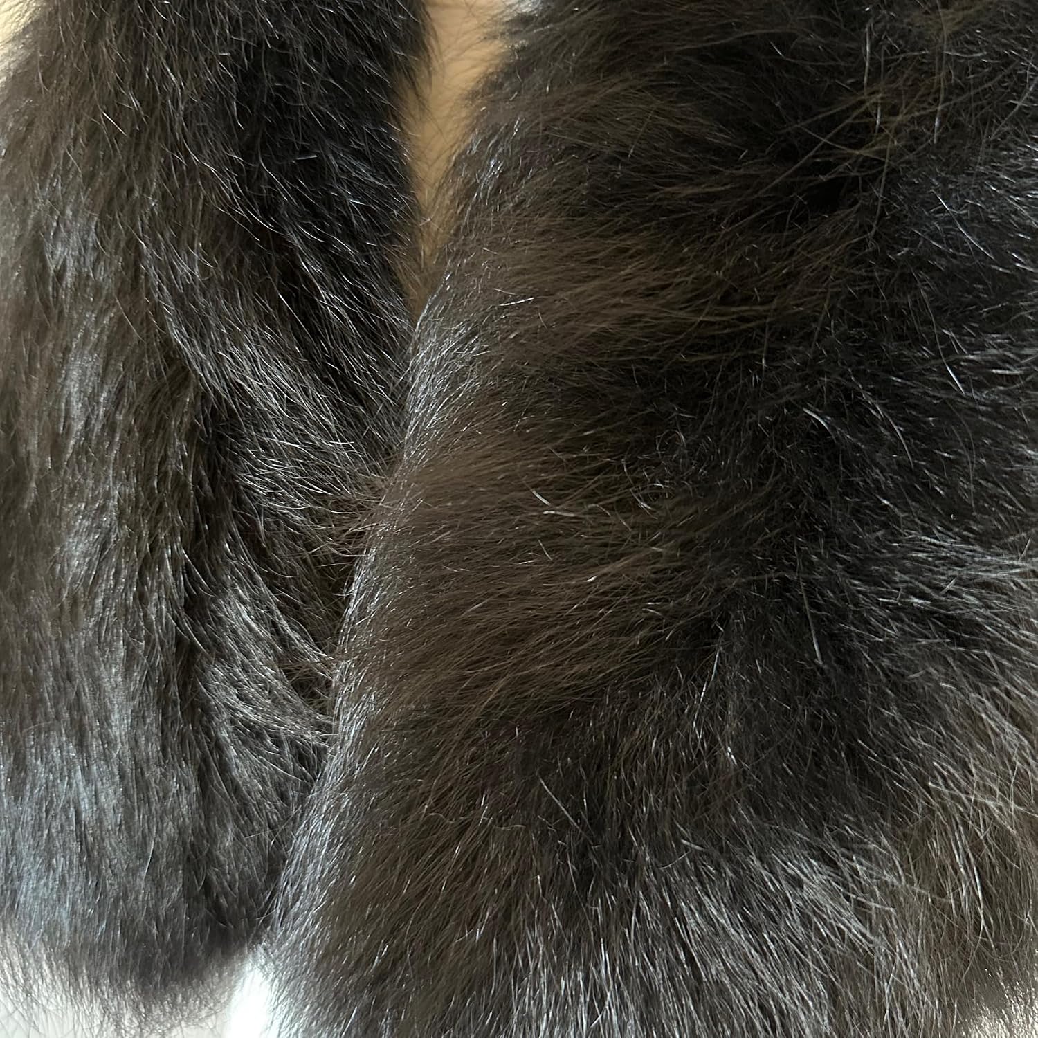 New Black Collar arctic fox fur for your favorite coat or hood 75 cm ...