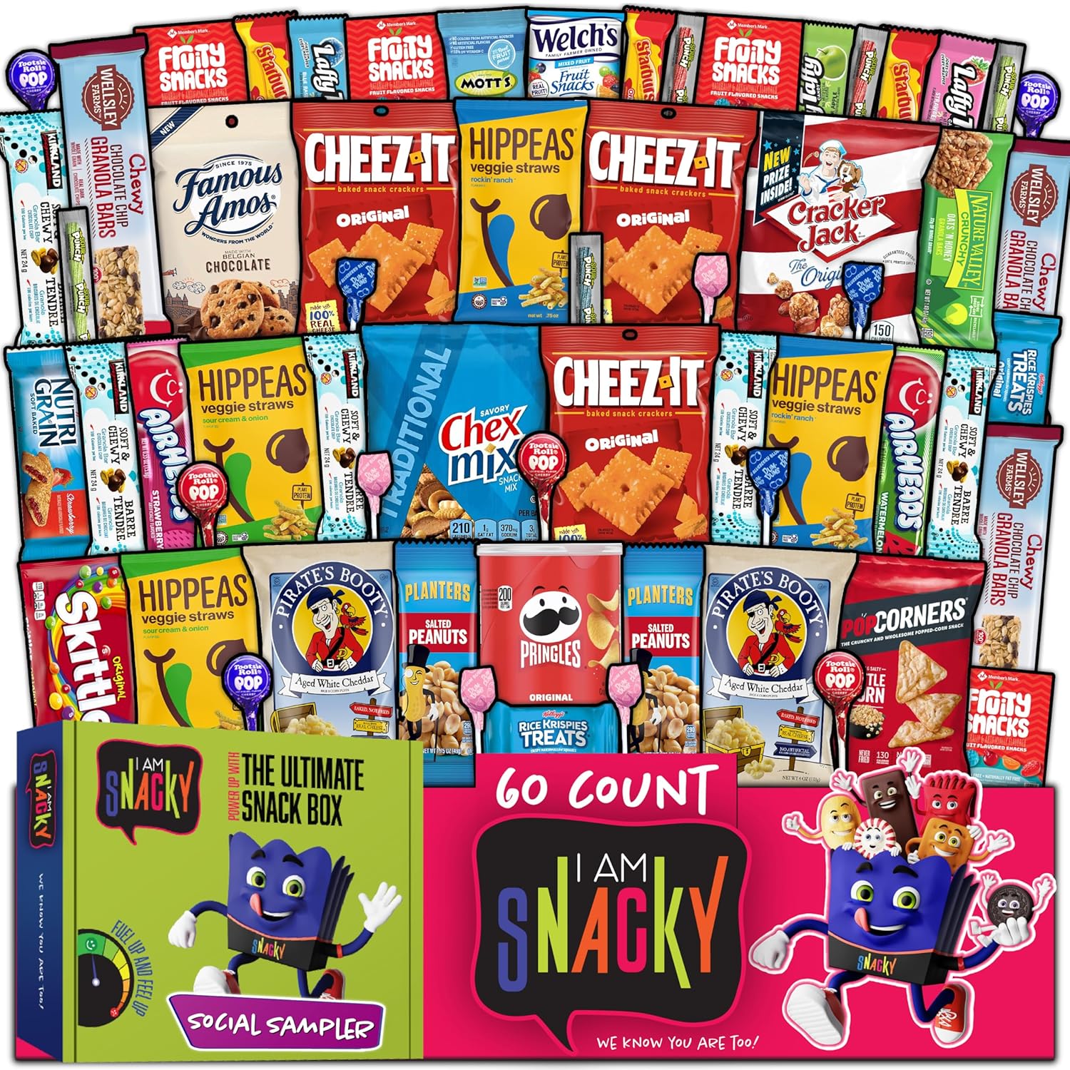 Amazon.com: I AM Snacky - Valentines Day Snack Box Variety Pack Care ...