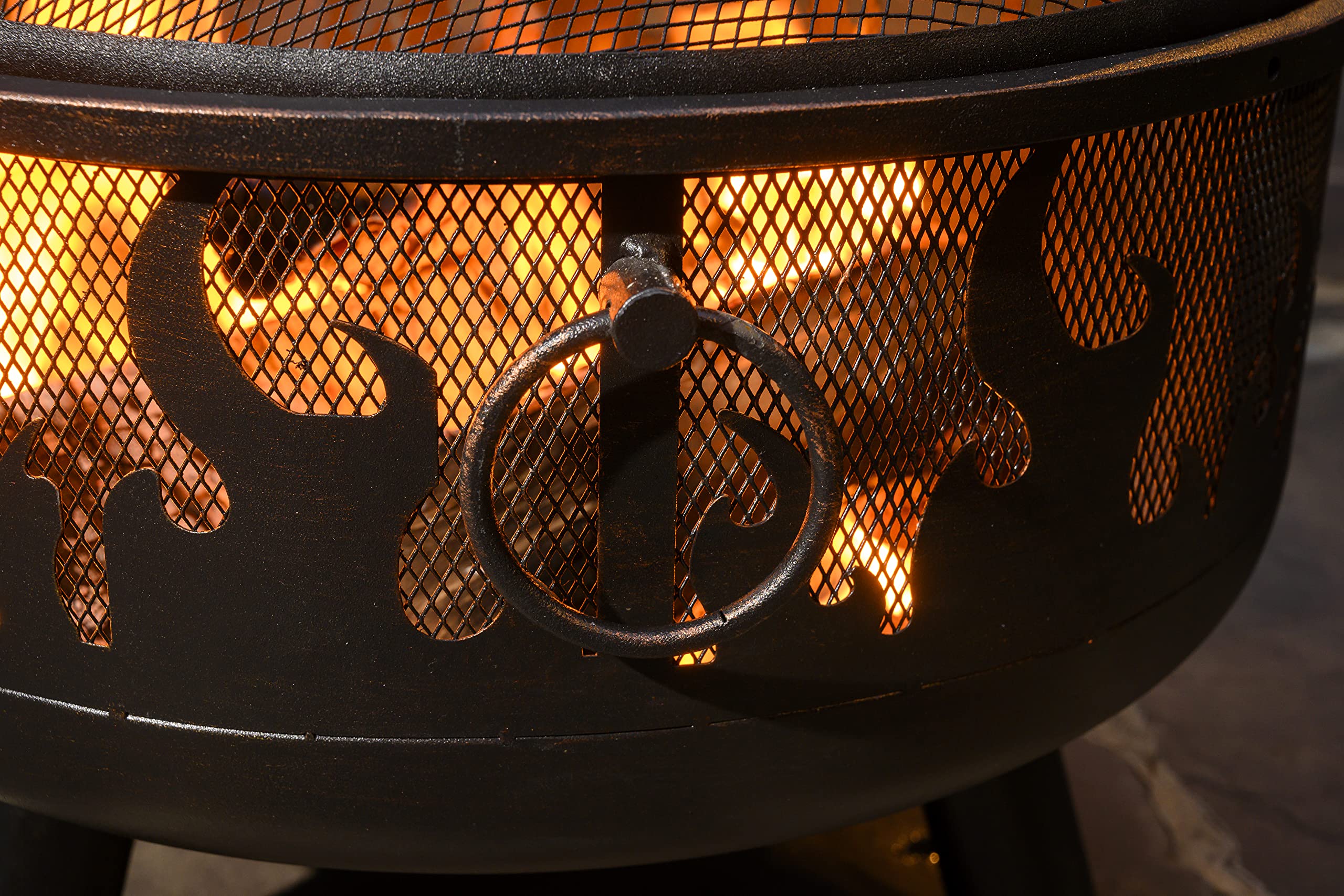 Snapklik.com : Endless Summer - Oil Rubbed Bronze Wood Burning Fire Pit