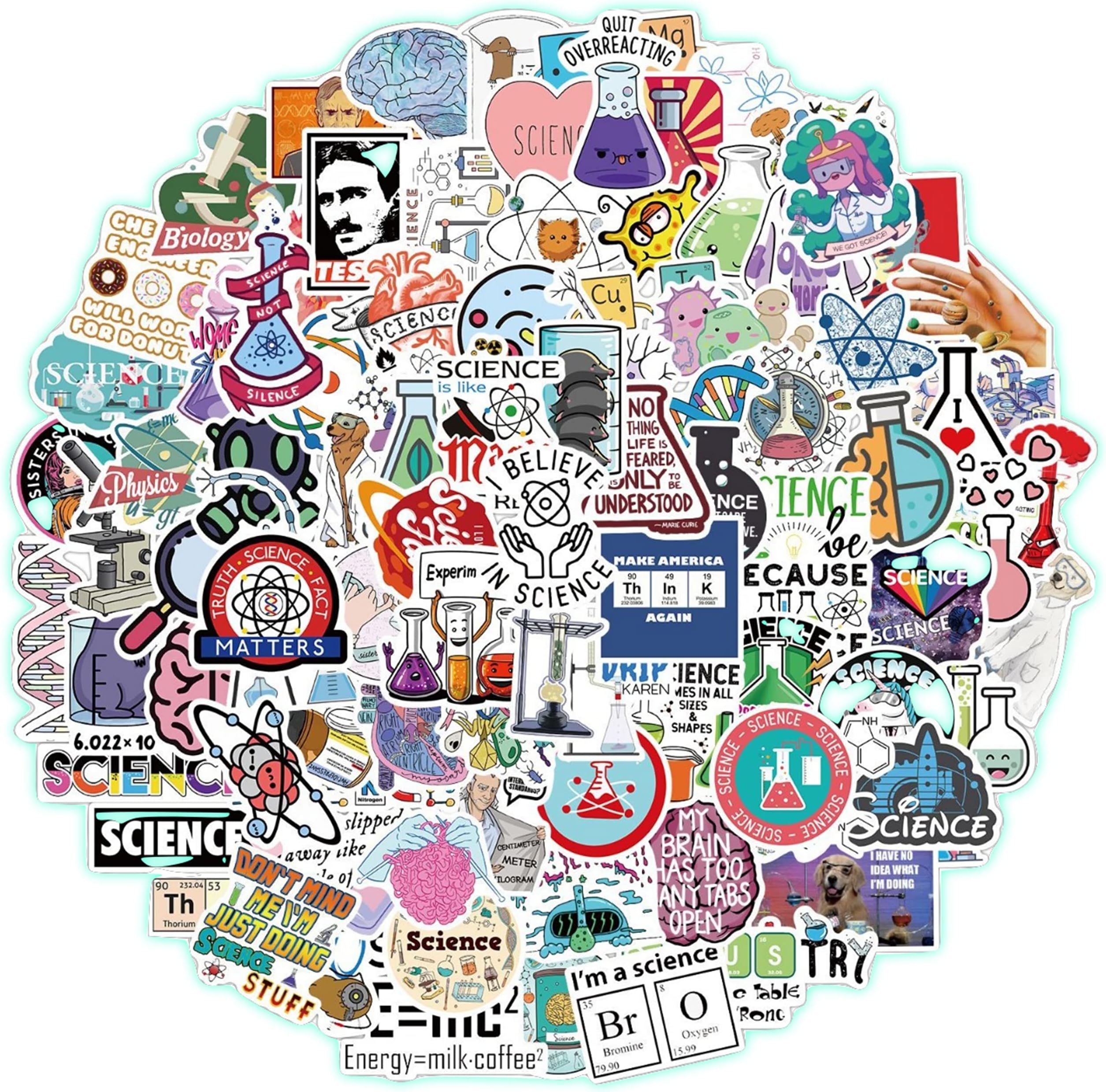 Alomia - Stickers y Pegatinas de Vinilo 50 Pack. Pegatinas con diseños ...