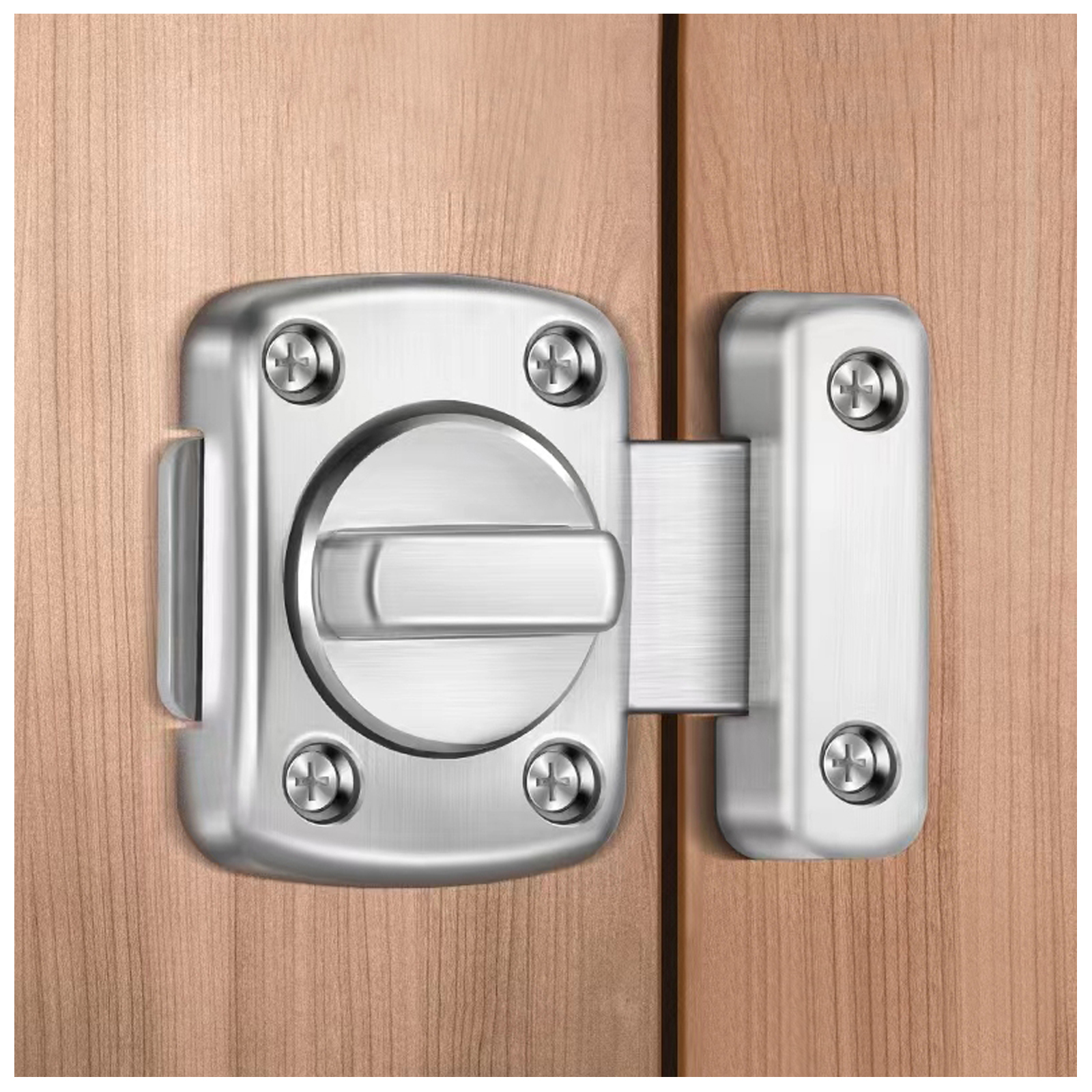 Watch Night Latch Bathroom Latch Two-Way Swivel Security Door Lock Bolt ...