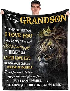 Amazon.com: to My Grandson Blanket 60"X50", Grandson Gifts from Grandma ...