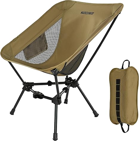 Amazon.com: MARCHWAY Lightweight Folding Camping Chair, Stable Portable ...