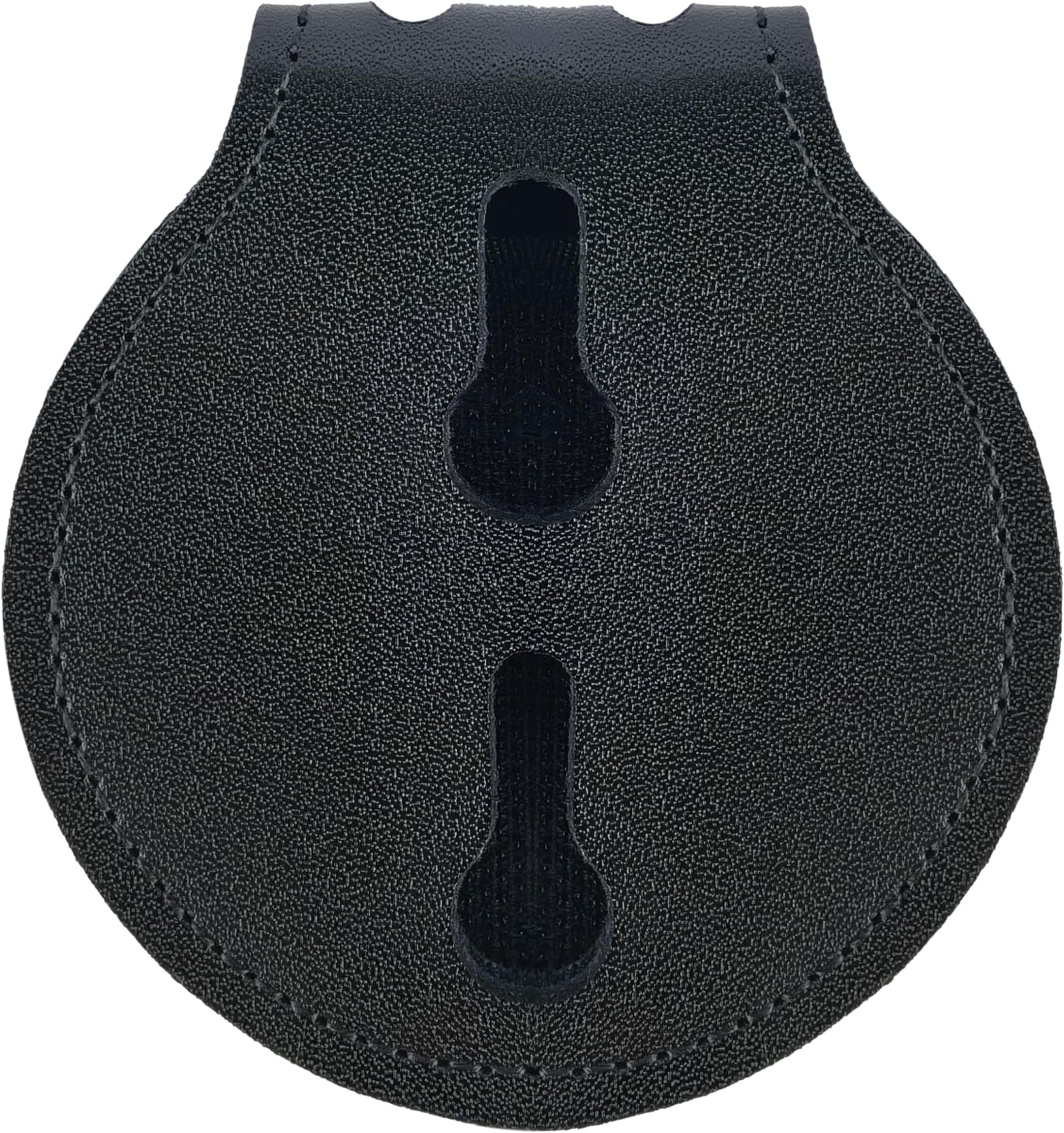 Amazon.com : Black Cowhide Universal Police Badge Holder, Sheriff's ...