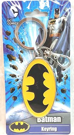 The Dark Knight Symbol Key Chain Keyring Colored Pewter Logo at Amazon ...