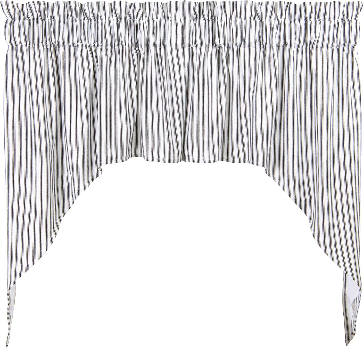 Amazon.com: Cackleberry Home Black and White Ticking Stripe Woven ...