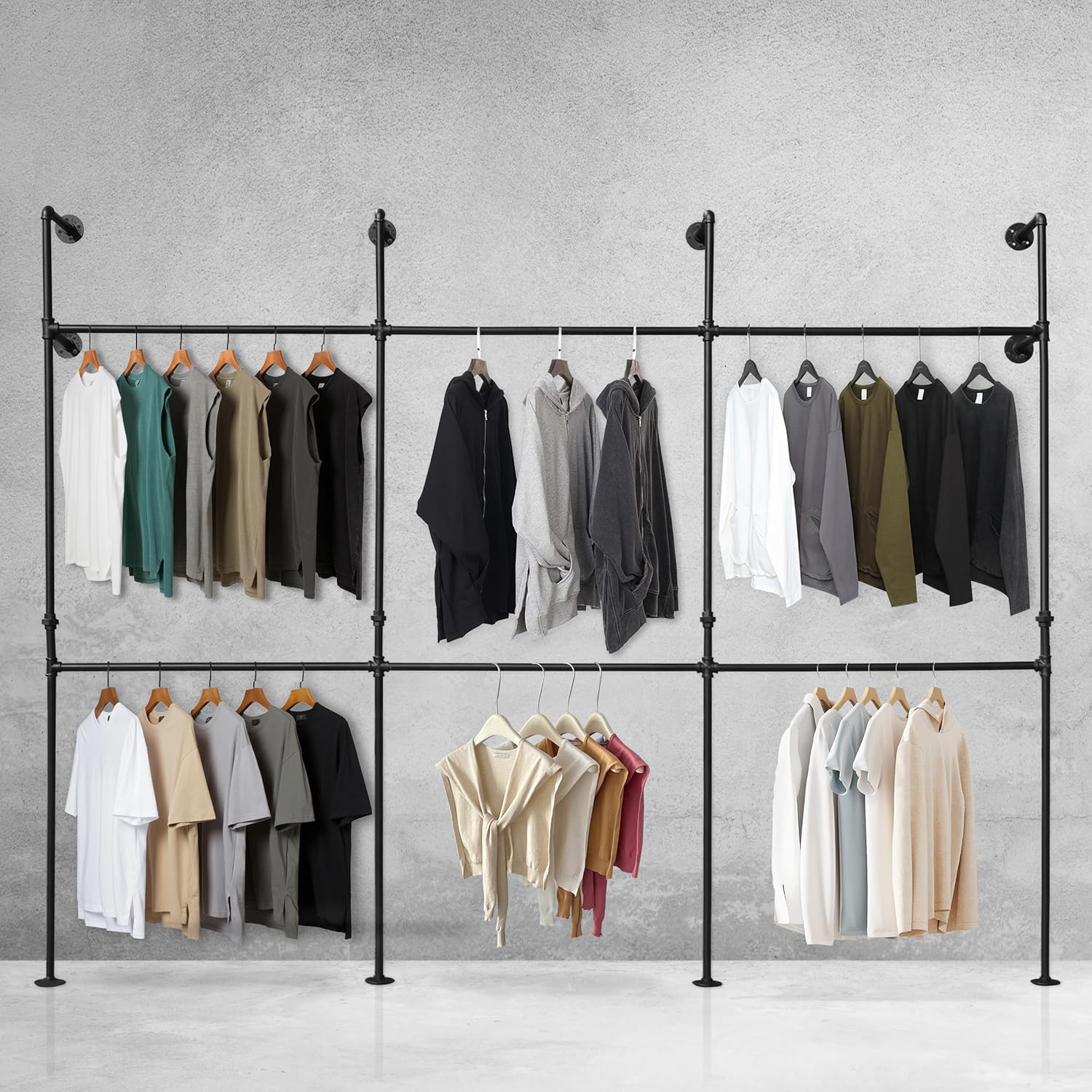 Amazon.com: Magula Industrial Pipe Clothing Rack，Moden Commercial Grade ...
