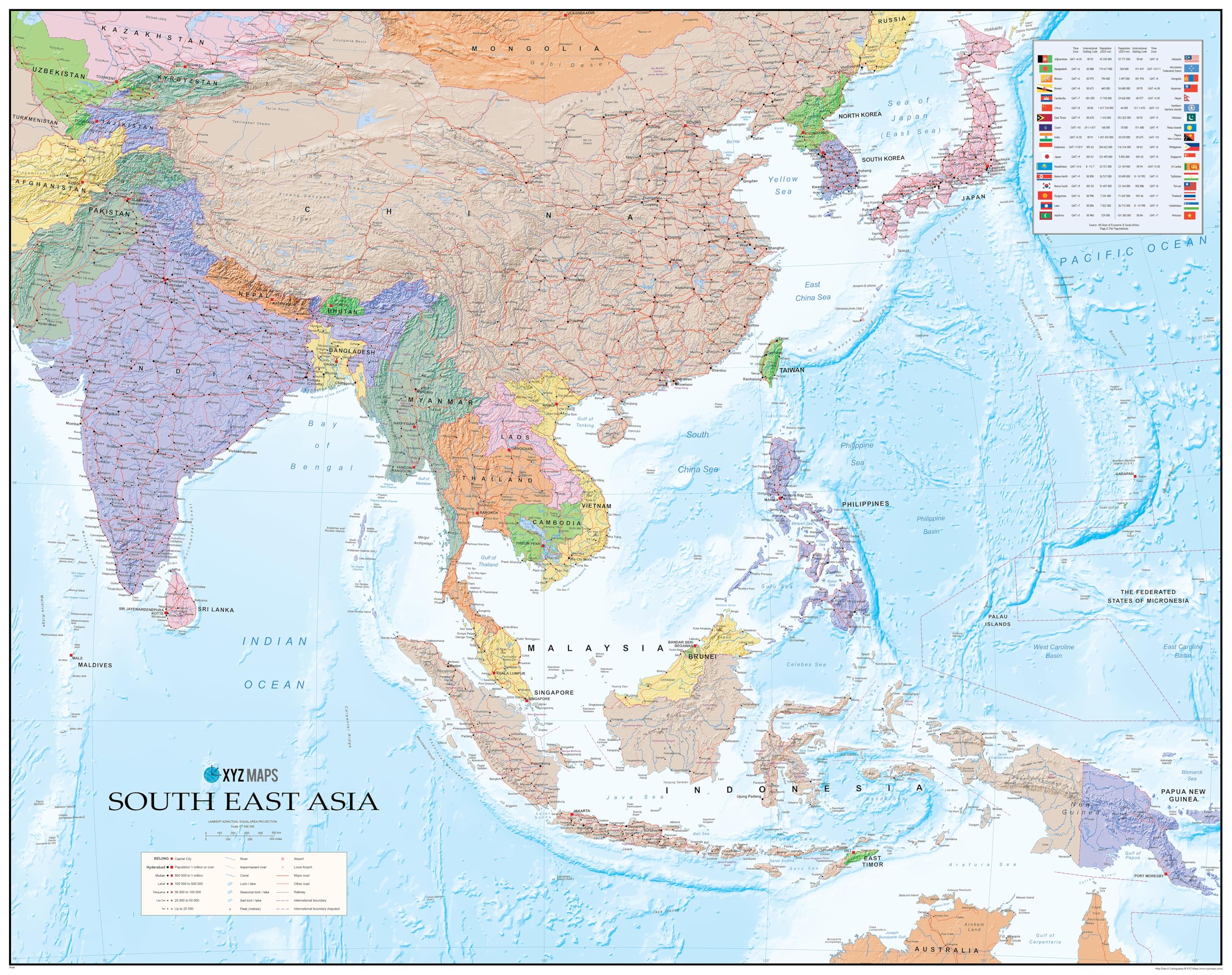 Soth East Asia Map