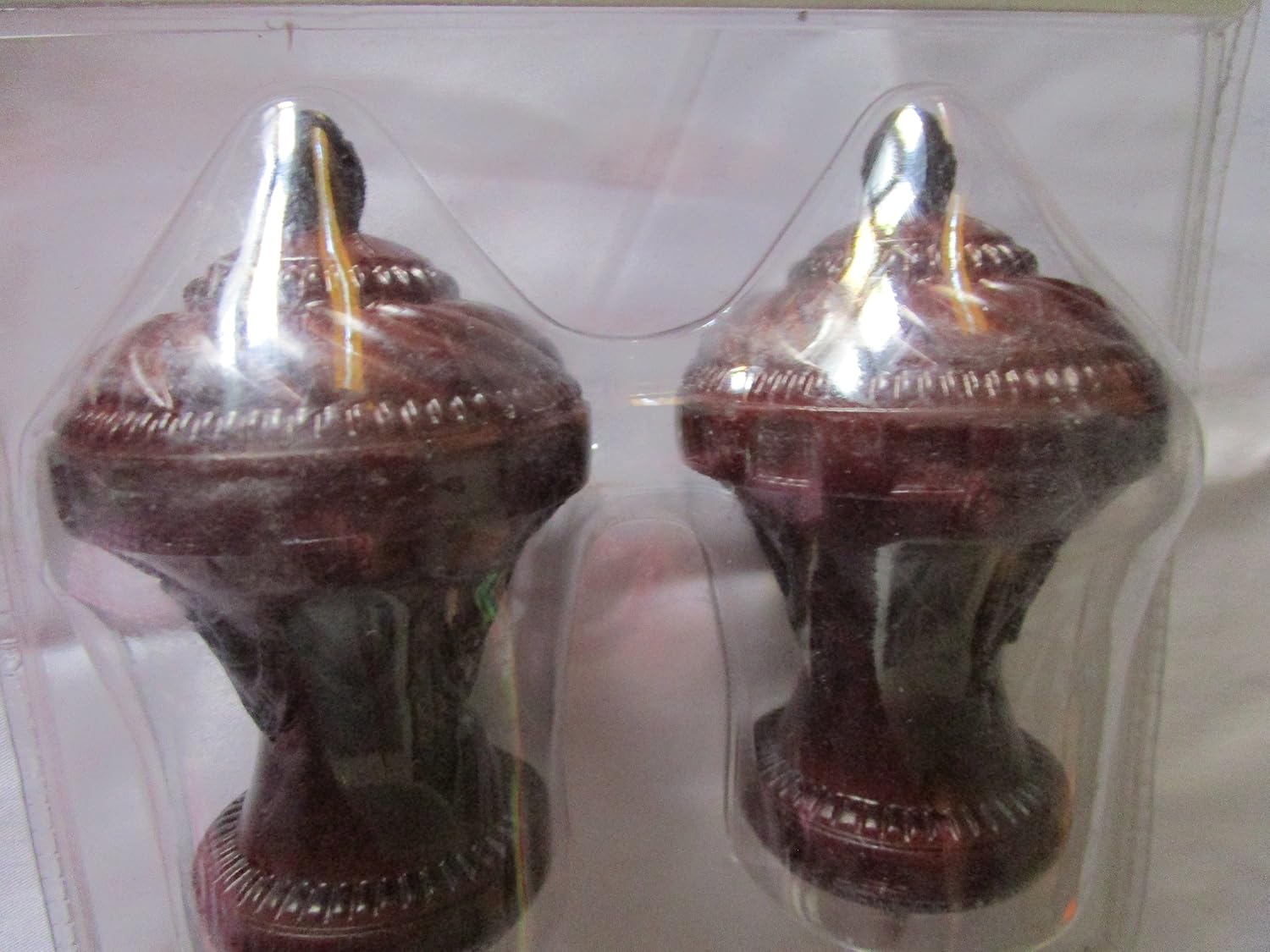 Amazon.com: Kirsch Triumph Finials, Mahogany Finish Finials : Home ...