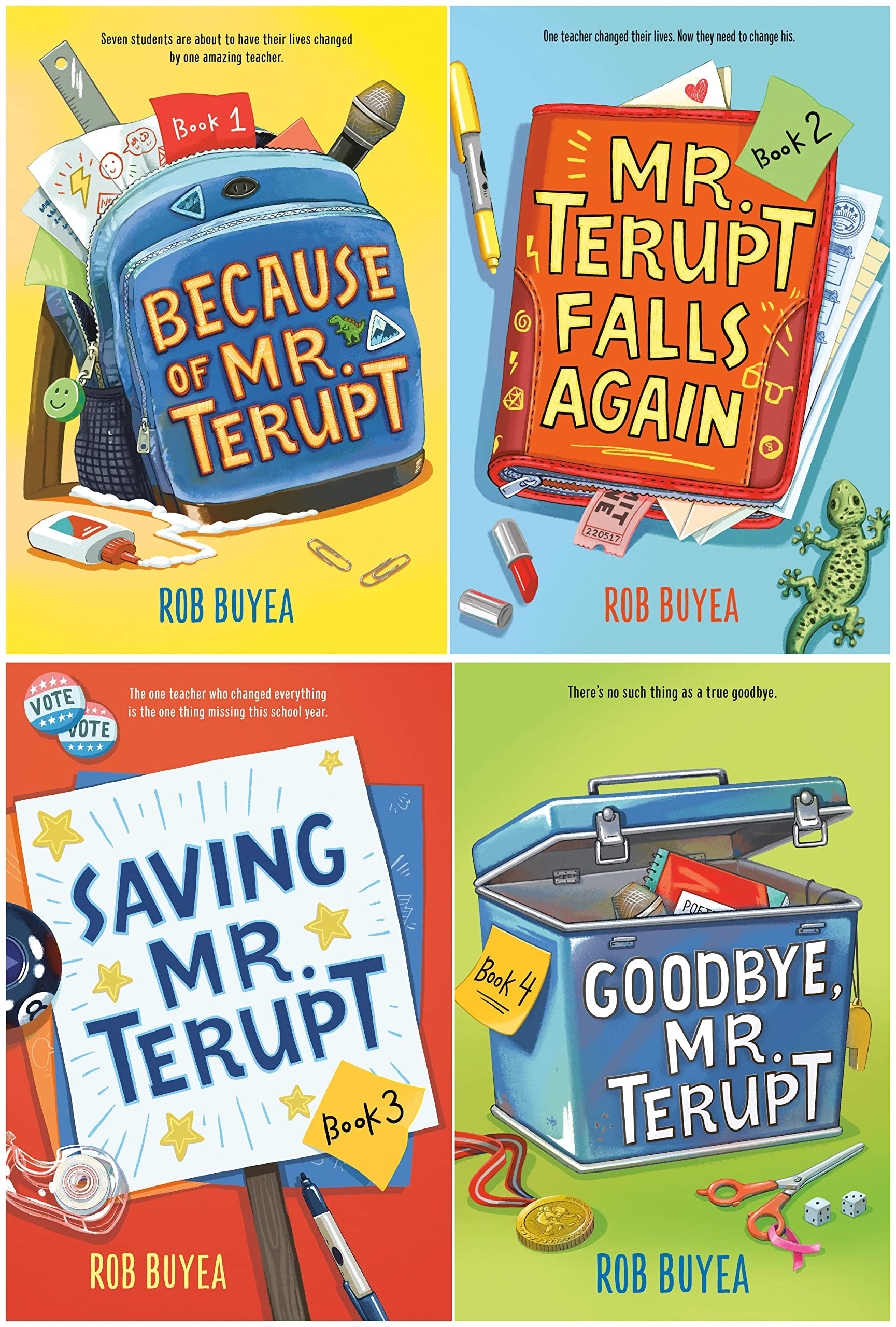 Mr. Terupt Series 4 Books Set: Rob Buyea: Amazon.com: Books