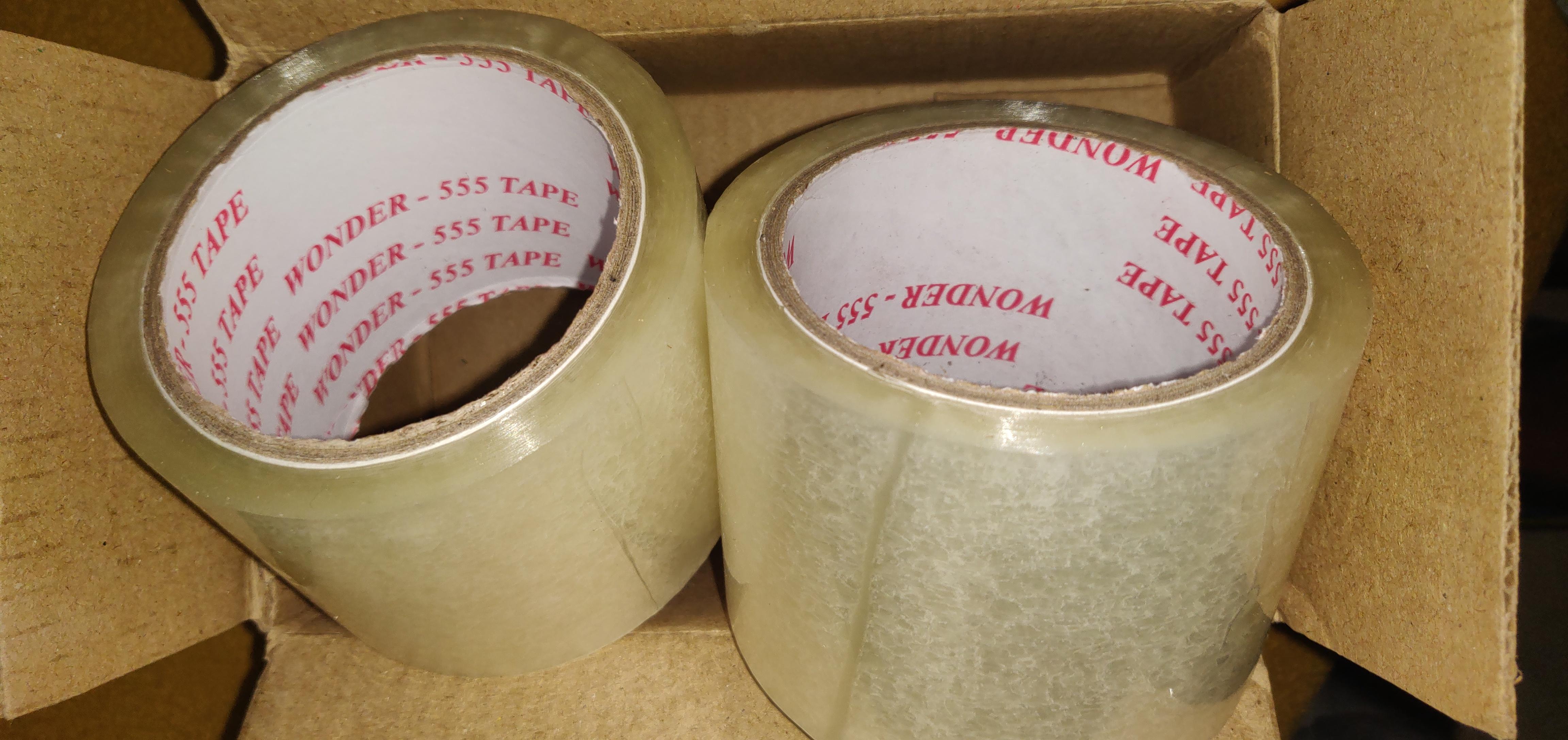 PacStalwart® Cello Tape 3 inch Transparent Tape Width 60 Meters Long ...