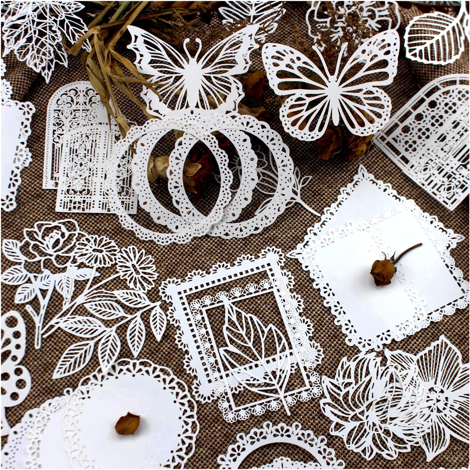 Amazon.com: Vintage Decorative Paper Lace for Scrapbooking Supplies Kit ...