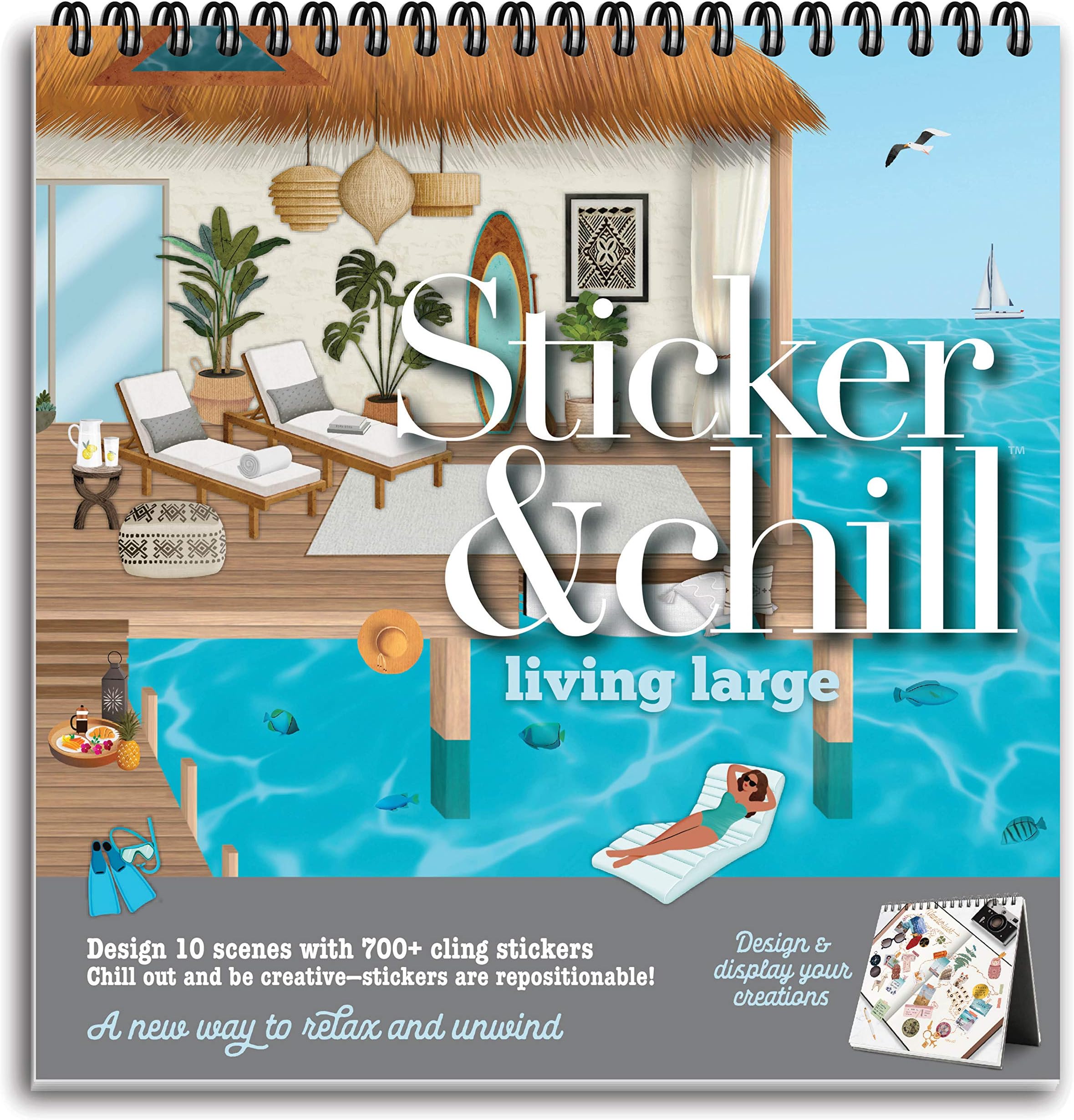 Amazon.com: Sticker & Chill Sticker Book for Adults – 700 ...