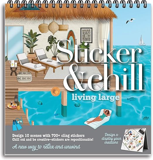 Amazon.com: Sticker & Chill Sticker Book for Adults – 700 ...