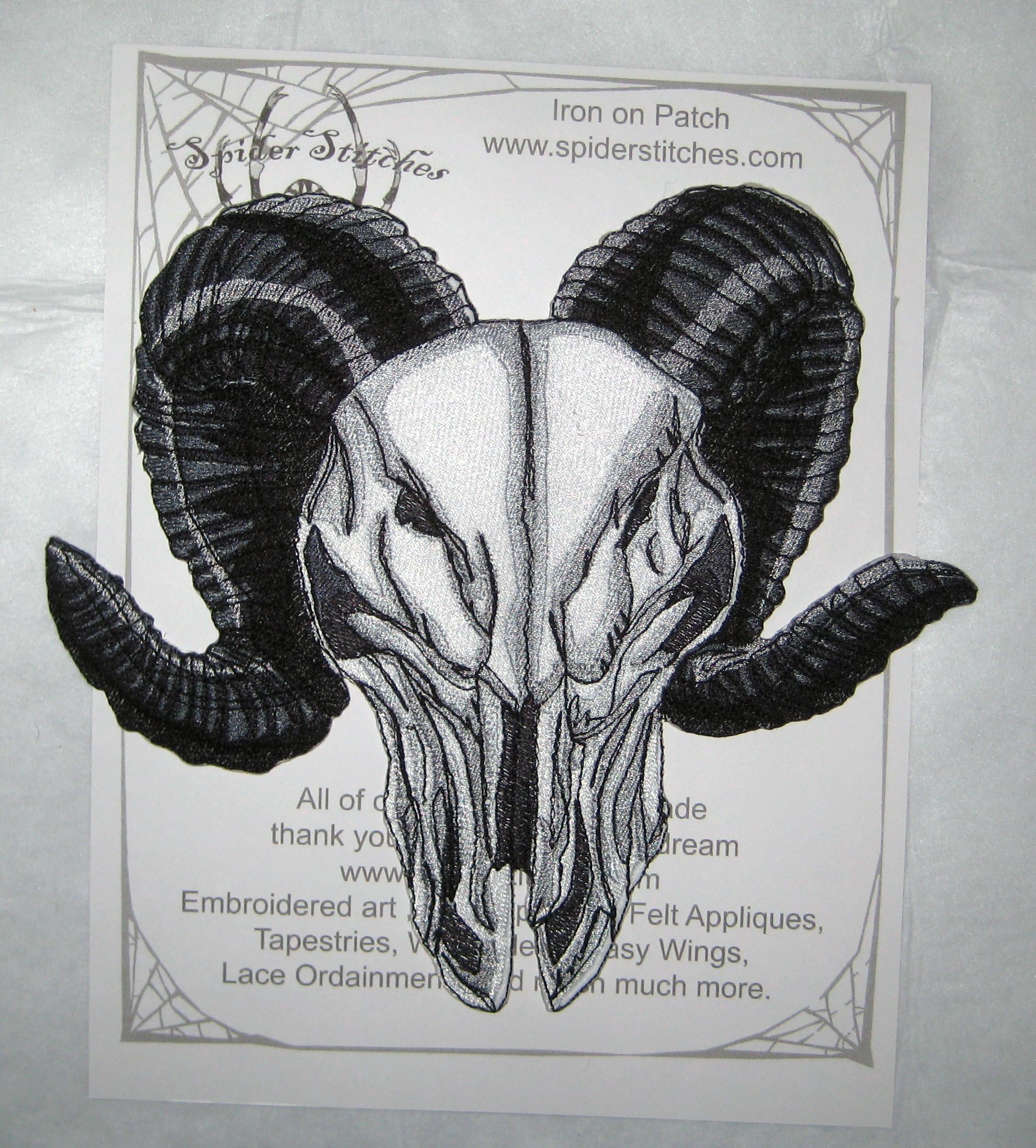 Amazon.com: Anatomical Dire Wolf Skull Iron on Patch : Arts, Crafts ...