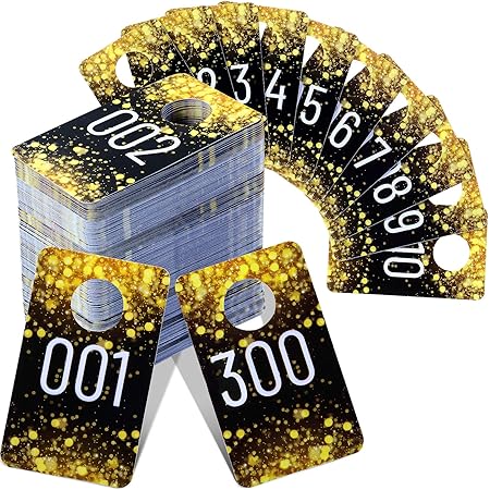 Amazon.com : Live Plastic Number Tags Consecutive Live Number Tag,1 ...