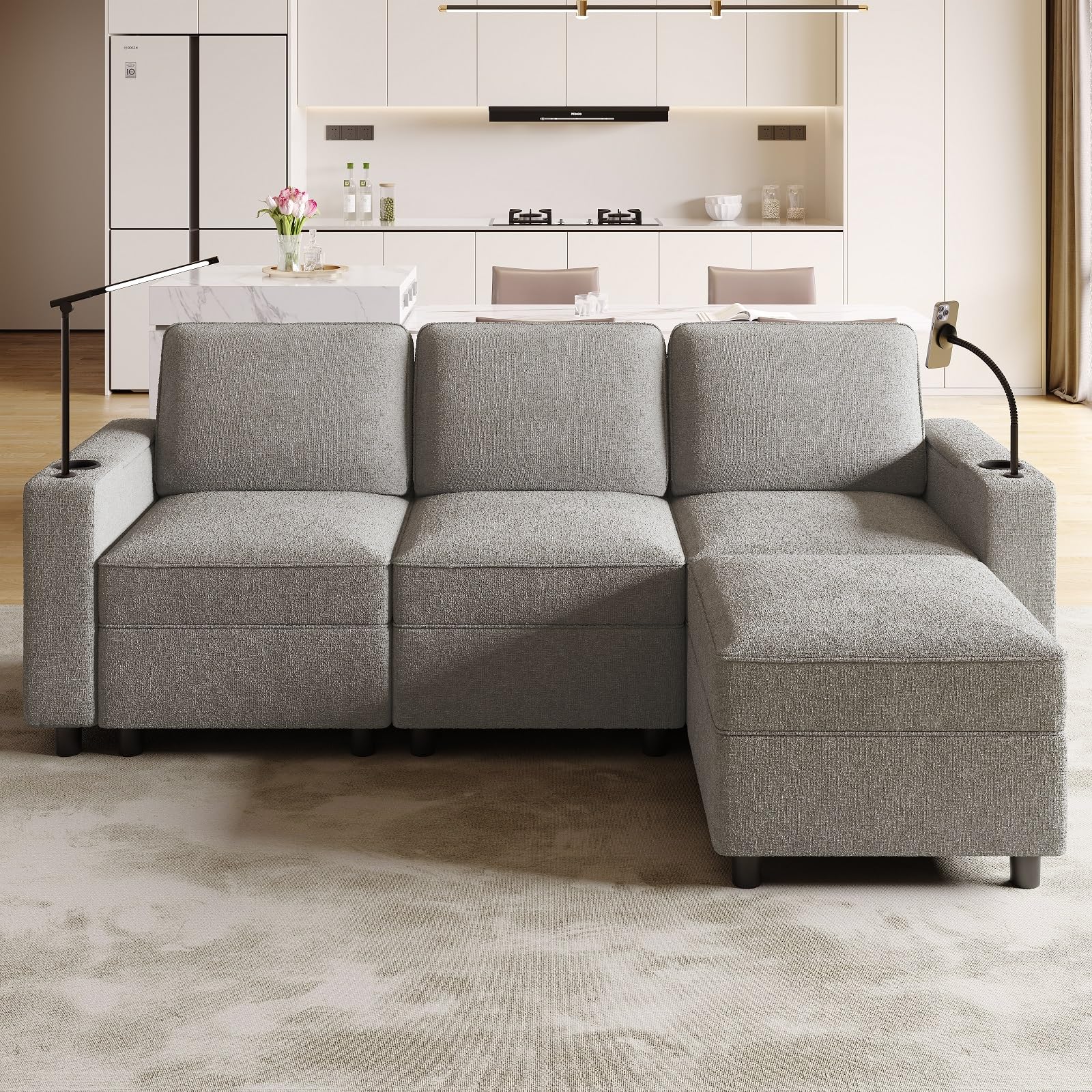 Amazon.com: beyond SMART Modular Sectional Sofa,Multifunctional Couches ...