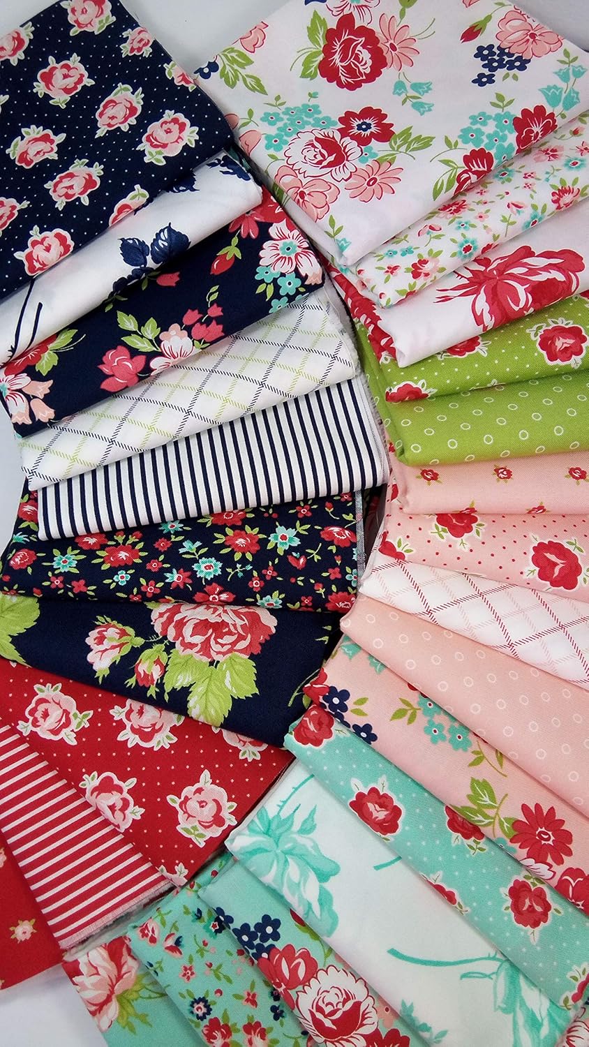 Amazon.com: Smitten Bonnie and Camille Moda Fabrics Reproduction Cotton ...