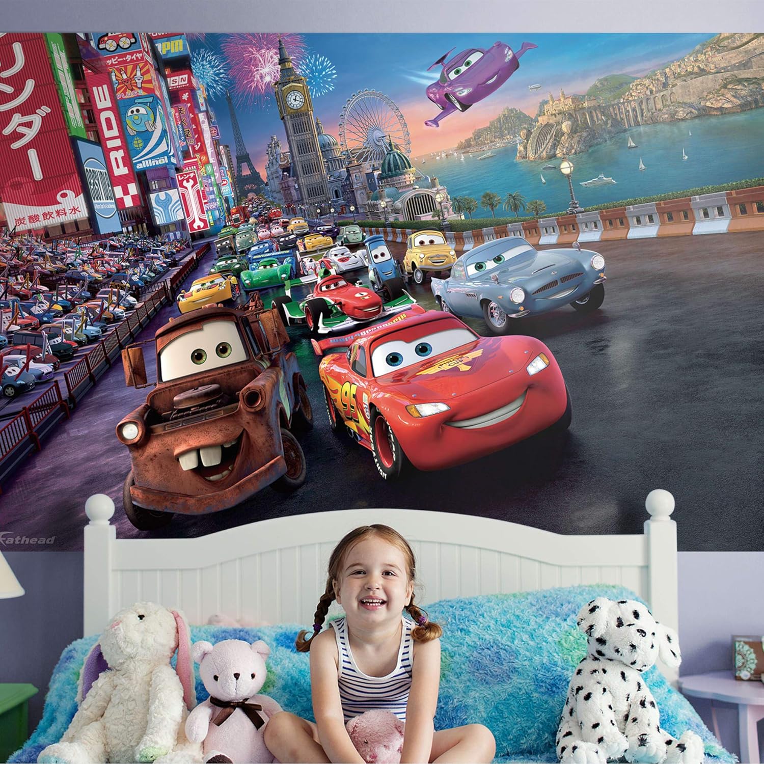 Amazon.com: FATHEAD Cars 2: Parade Mural-Huge Officially Licensed ...