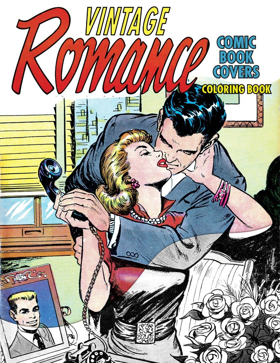 Amazon.com: Vintage Romance Comic Book Covers Coloring Book ...