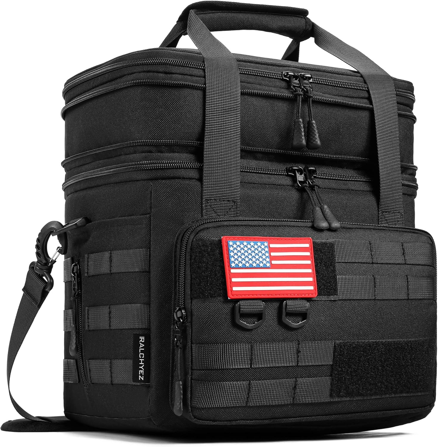 Amazon.com: RalChyez Tactical Lunch Box, 20L Large Heavy Duty Double ...