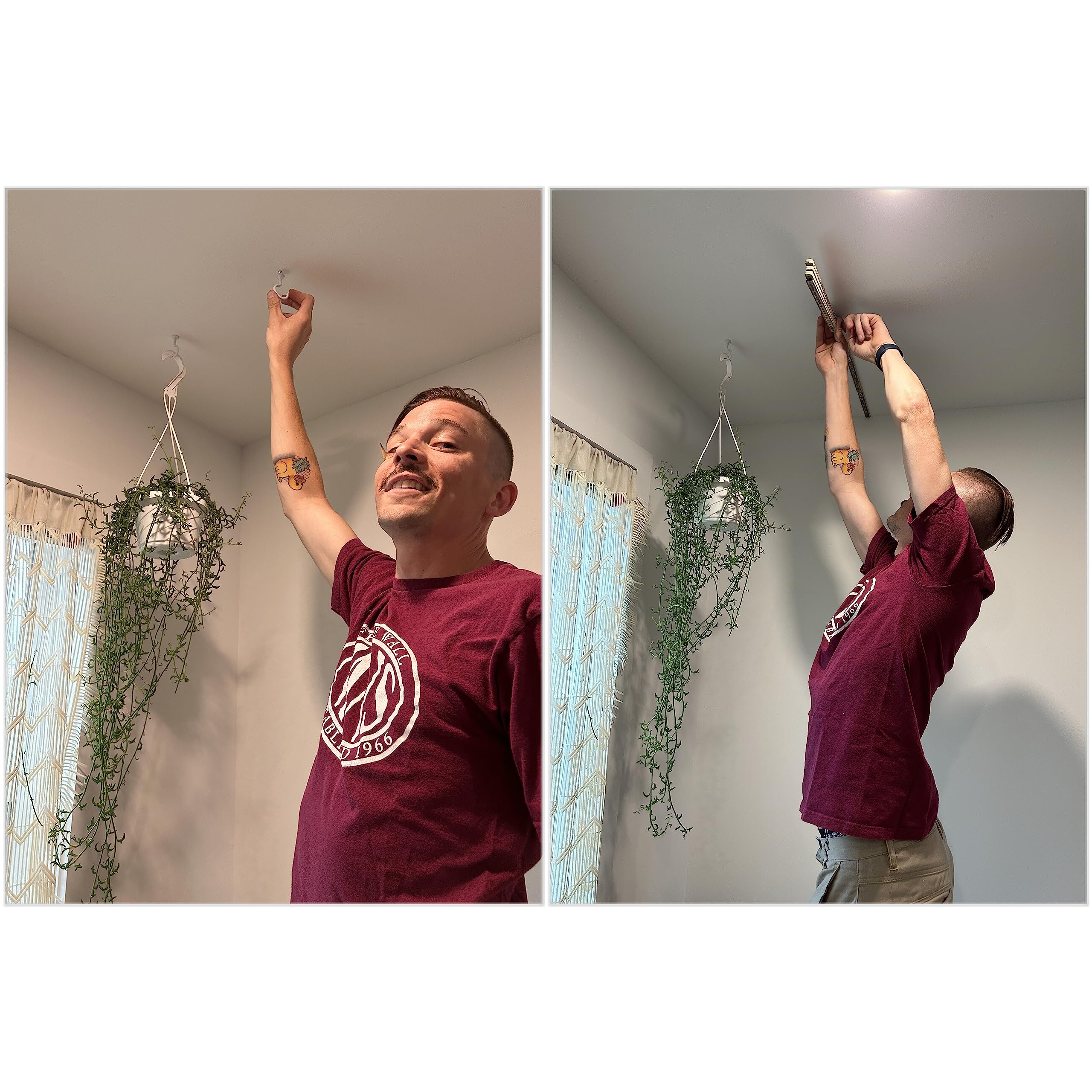 Snapklik.com : NACETURE Large Swag Hooks Plant Hooks For Ceiling Hooks ...