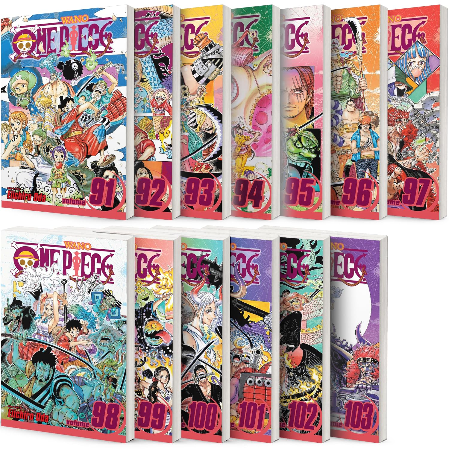 One Piece Series: Oda Eiichiro Vol 91-103 Collection 13 book set ...