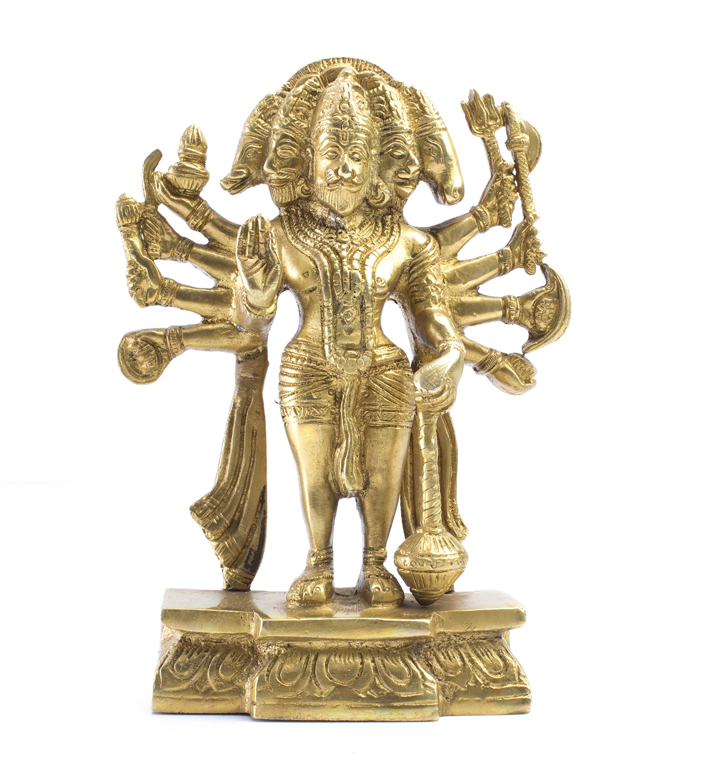 Buy Mohan Jodero Elegant Brass Lord Panchmukhi Hanuman/Five Face ...