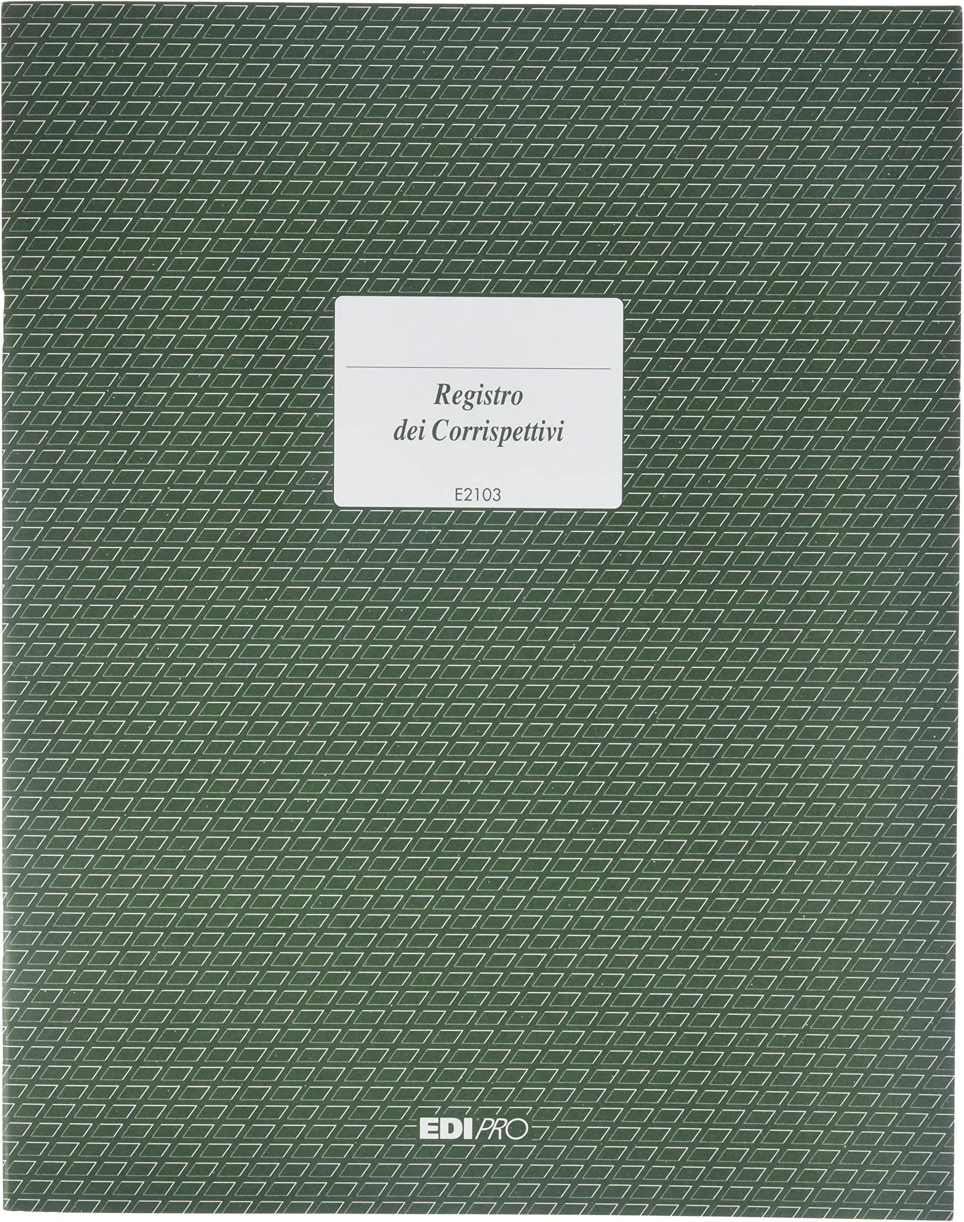 EDIPRO - E2103 - Registro IVA corrispettivi 15 pagine numerate f.to ...