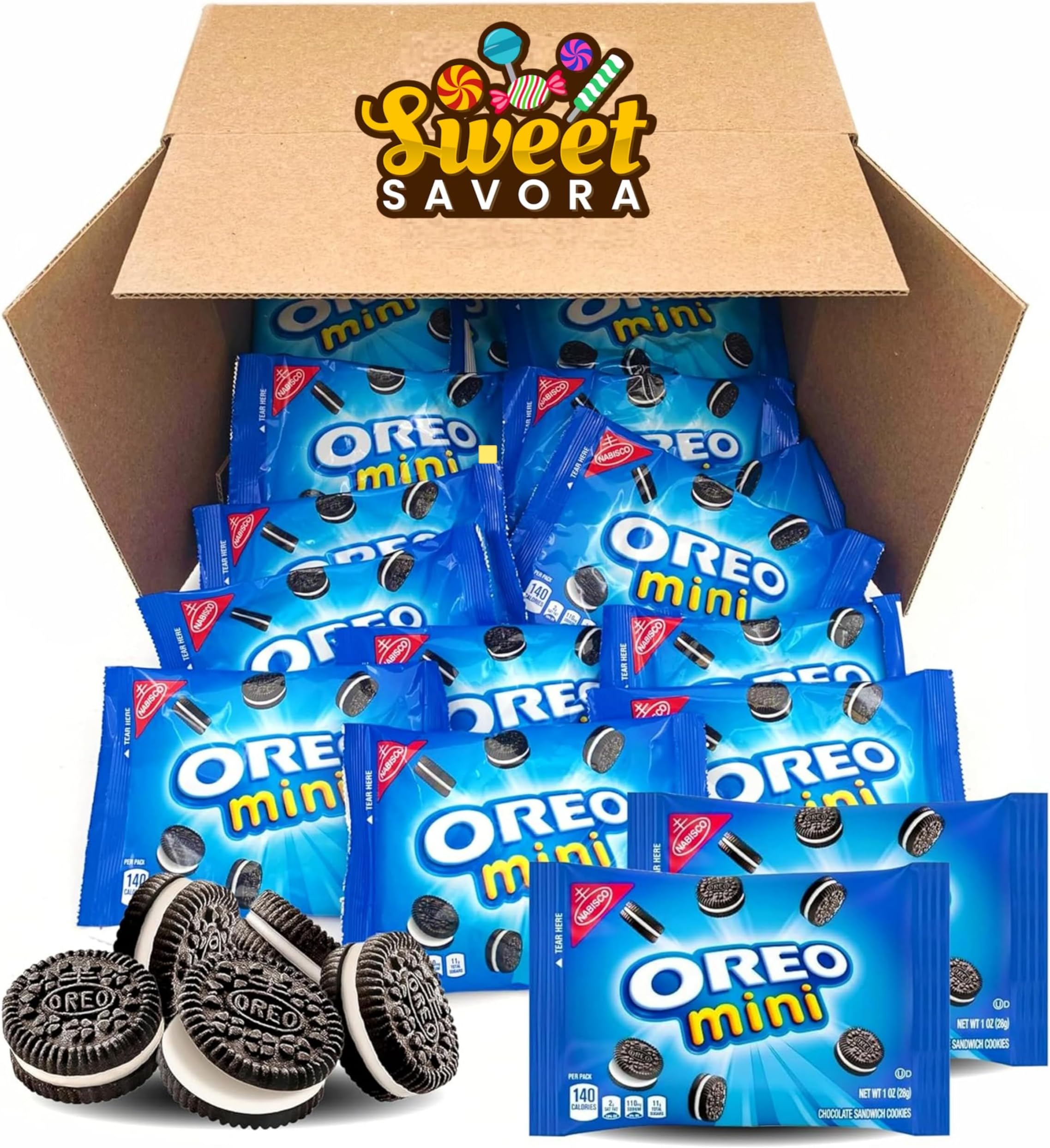 Amazon.com: OREO Mega Stuf Chocolate Sandwich Cookies, Family Size, 12 ...