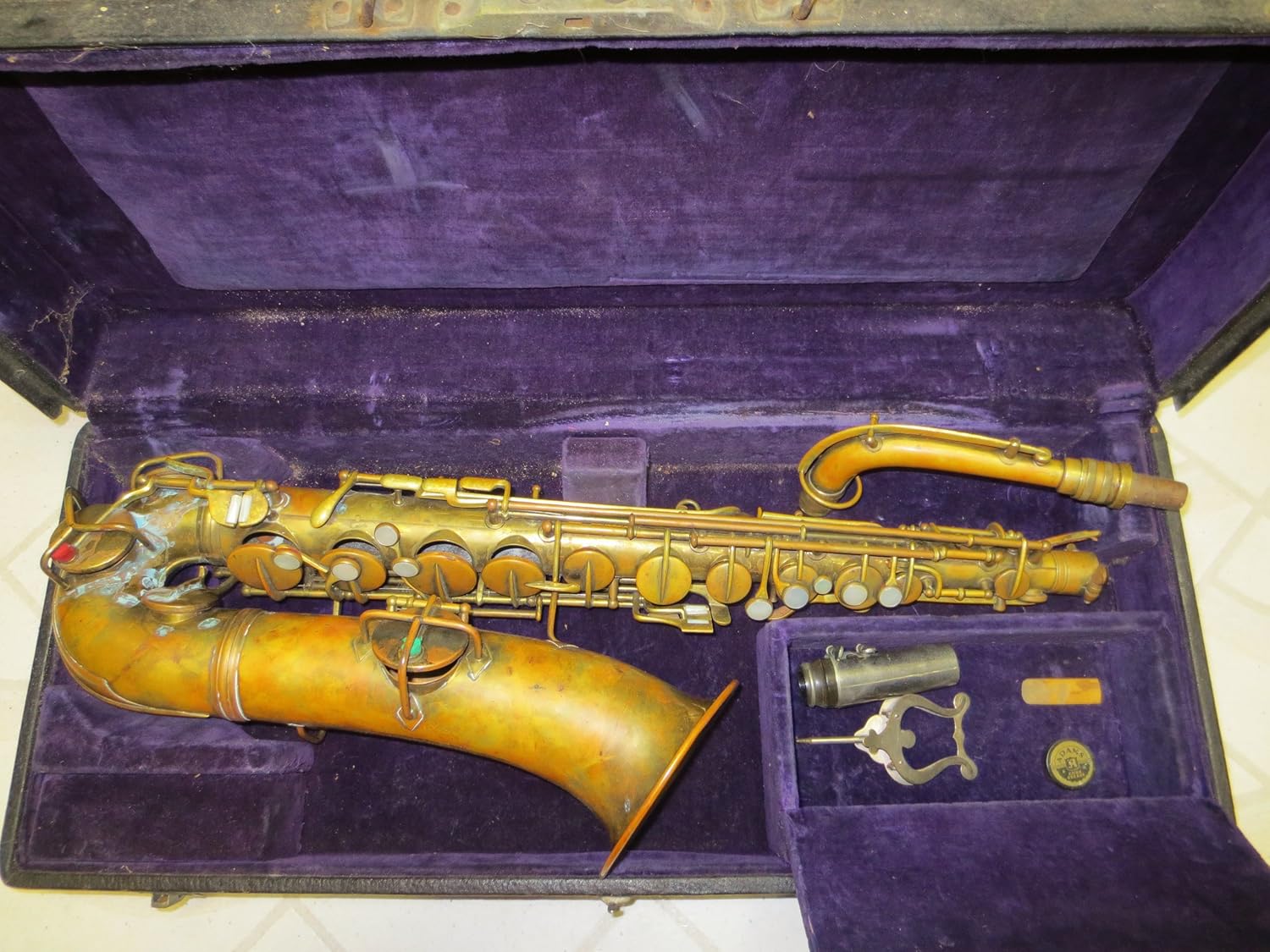 Amazon.com: ANTIQUE C. G. Conn Ltd. Saxophone Pat Dec 8, 1914 - as ...