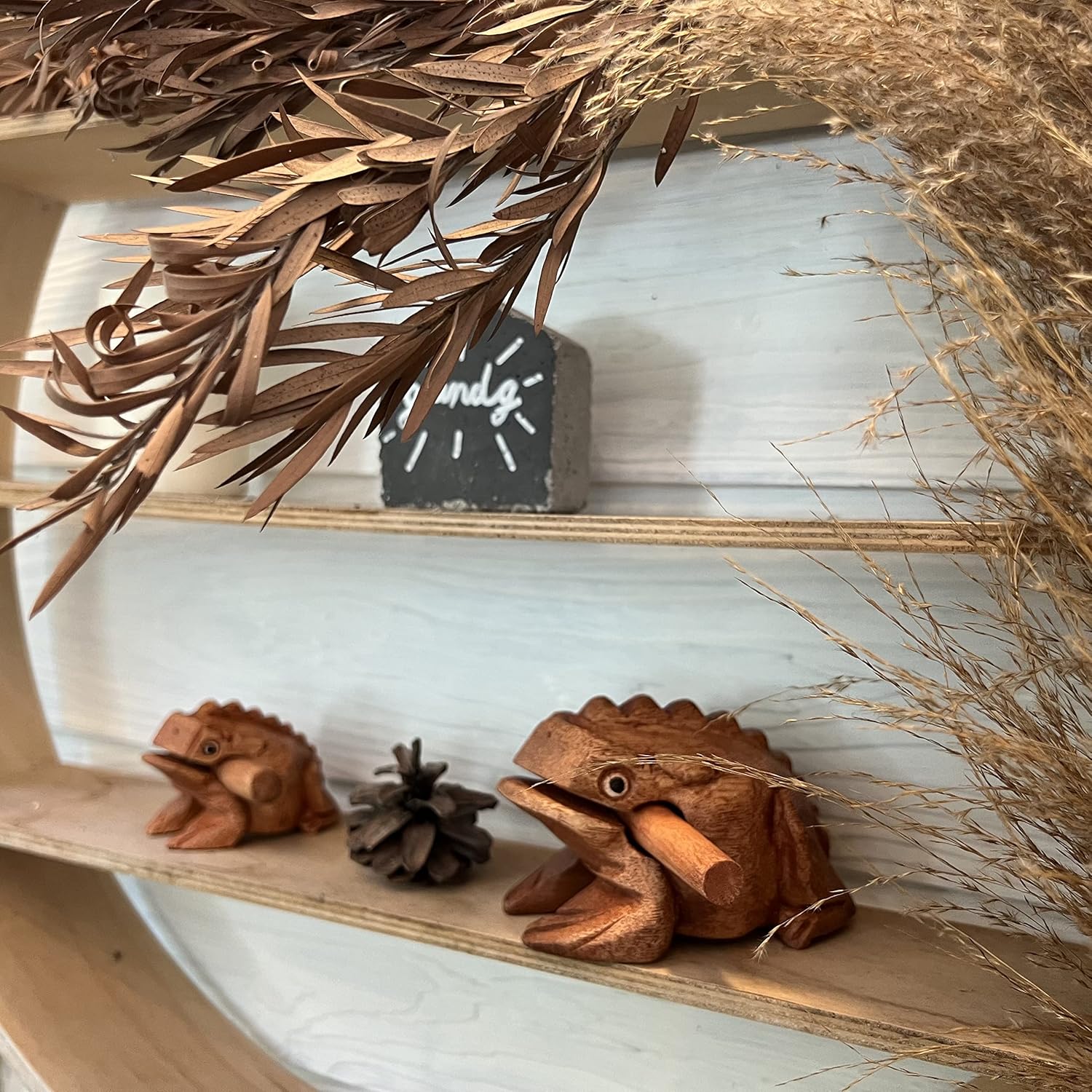 Buy NUTTA - 3 Inches Wood Croaking Frog Guiro Rasp Musical Instrument ...