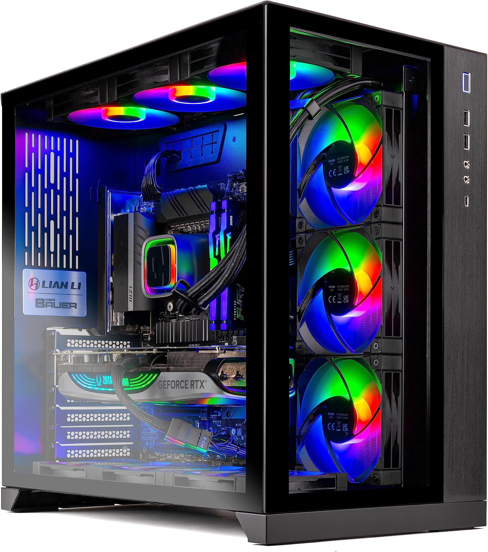 Amazon.com: Skytech King 95 Gaming PC, Intel i7 14700F 2.1 GHz, RTX ...